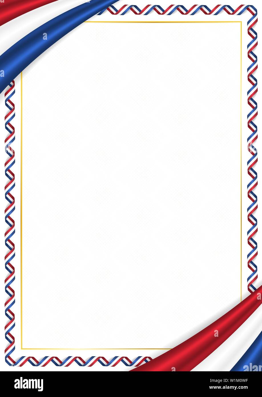 Border made with Netherlands national colors. Template elements for ...