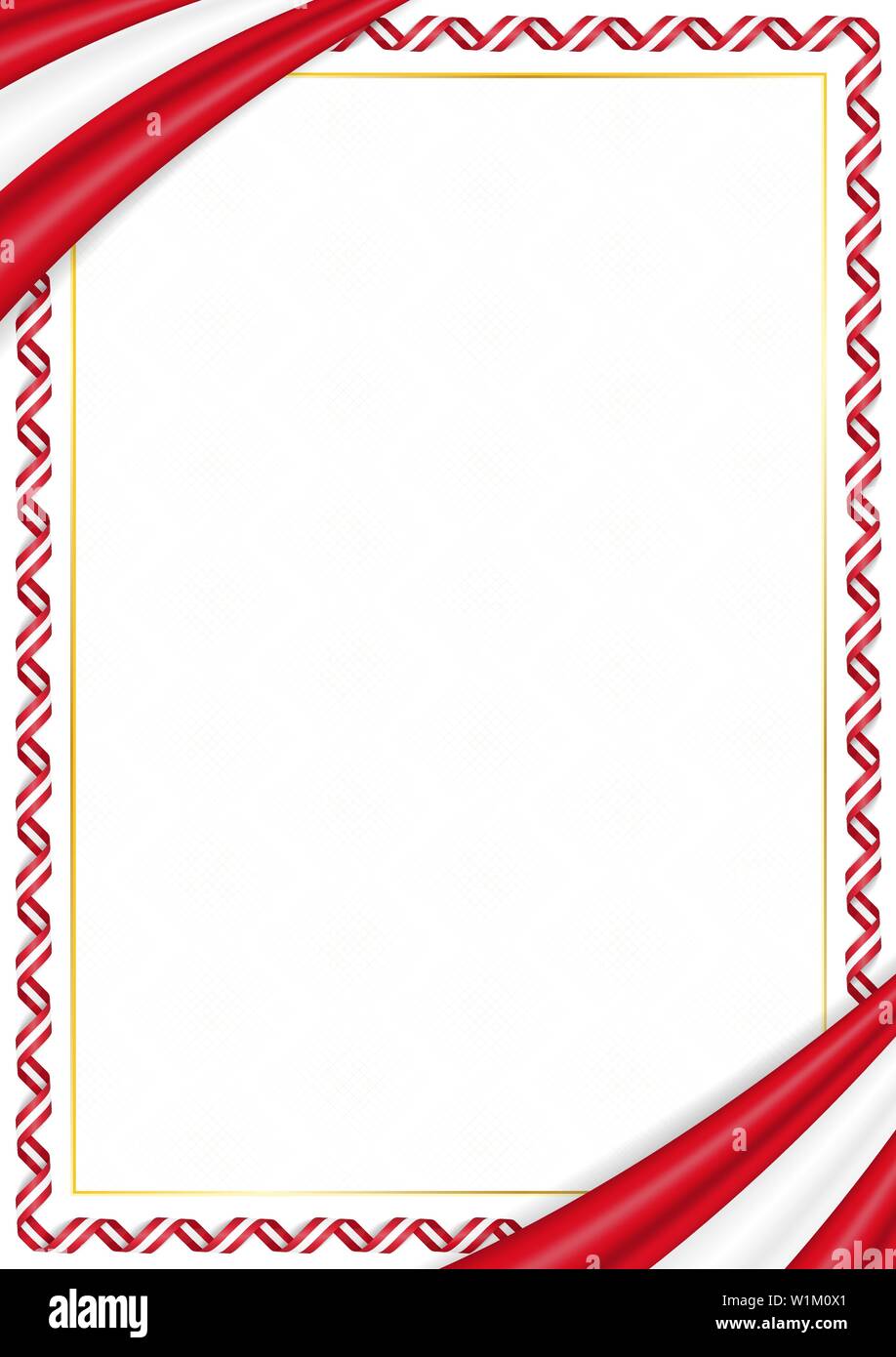 Border made with Peru national colors. Template elements for your ...