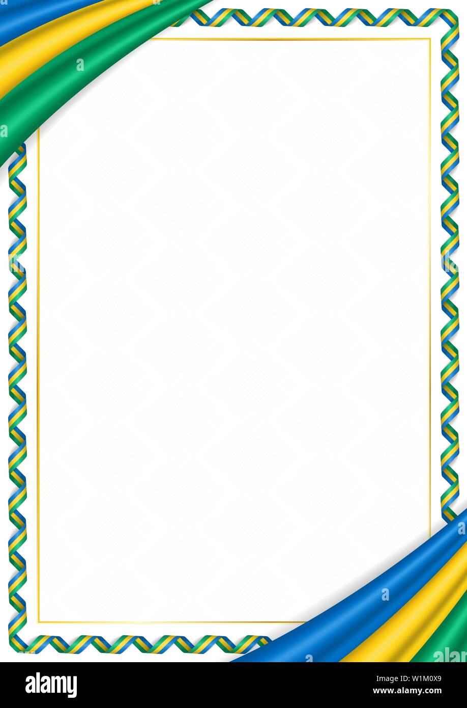 Border made with Saint Vincent and the Grenadines national colors ...