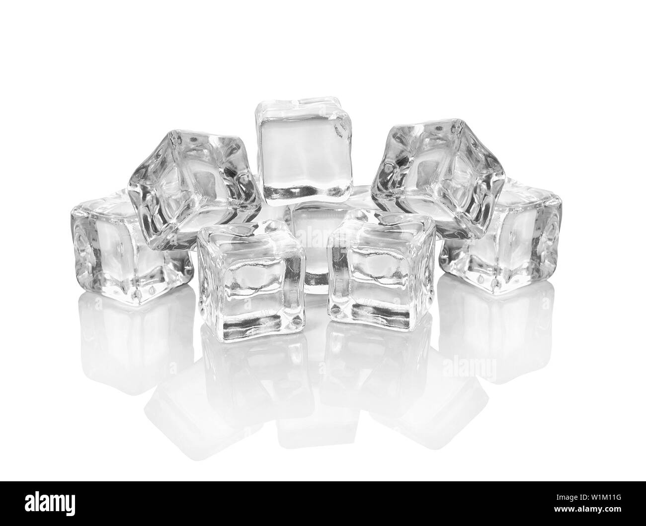 ice isolated on white background Stock Photo - Alamy