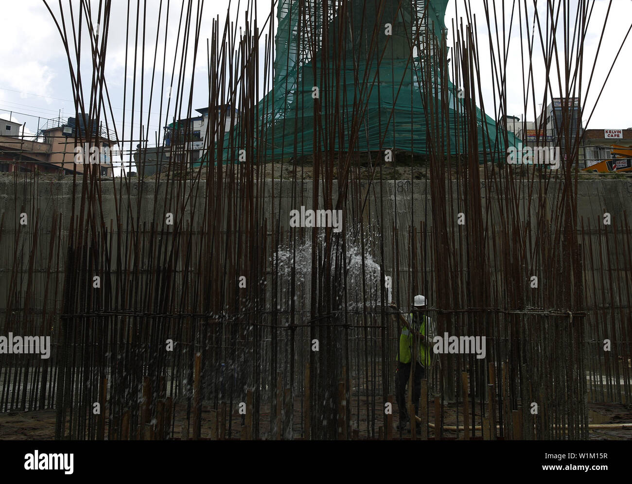 Built historic dharahara tower hi-res stock photography and images - Alamy