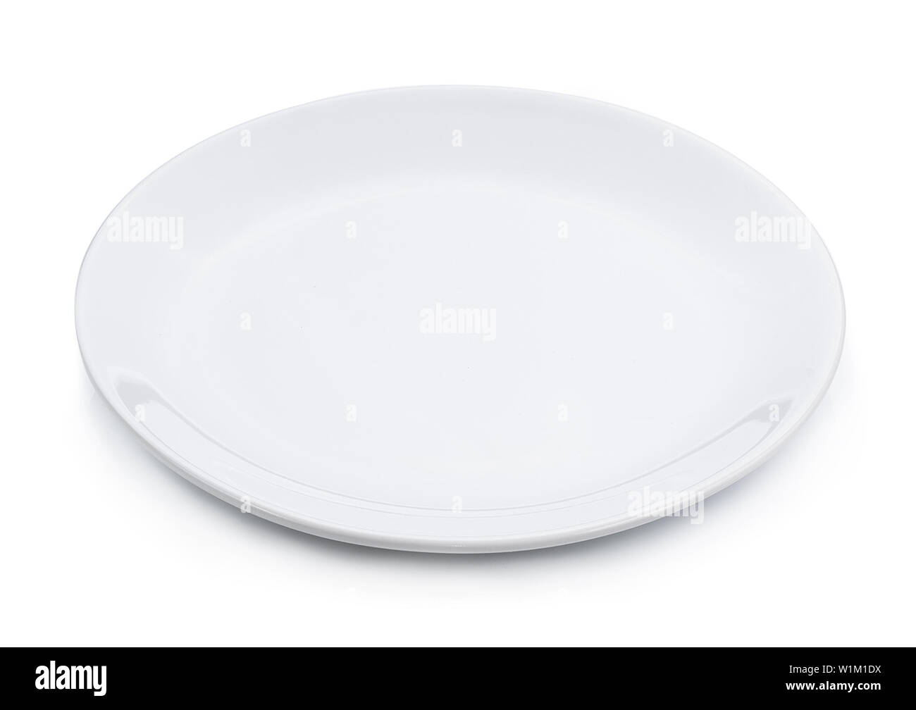 empty plate isolated on white background Stock Photo - Alamy
