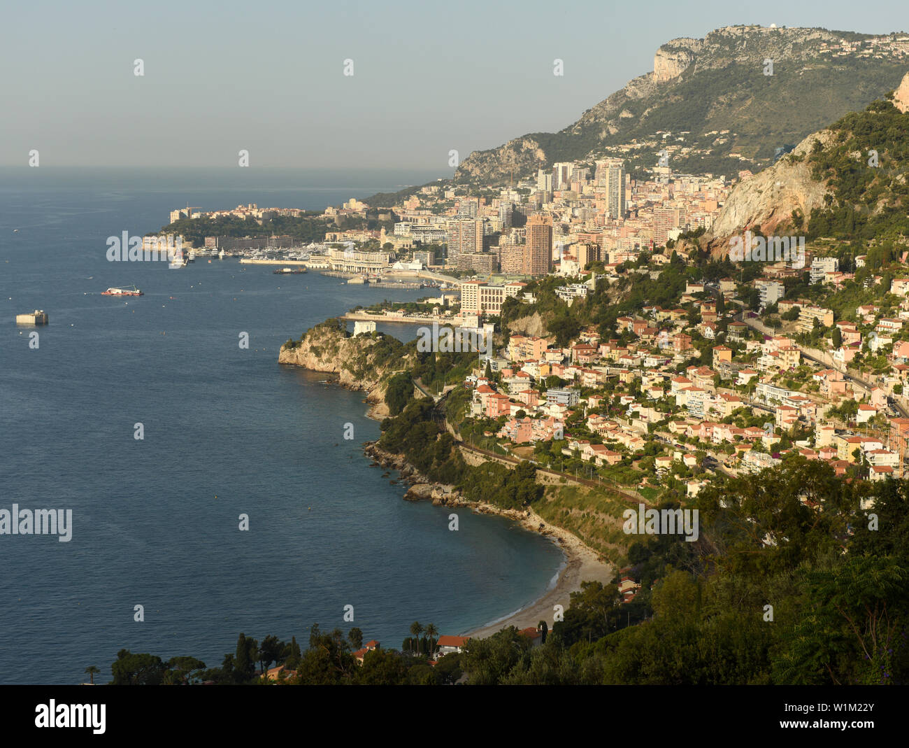 Monaco and Roquebrune-Cap-Martin, Cote d'Azur of French Riviera Stock ...