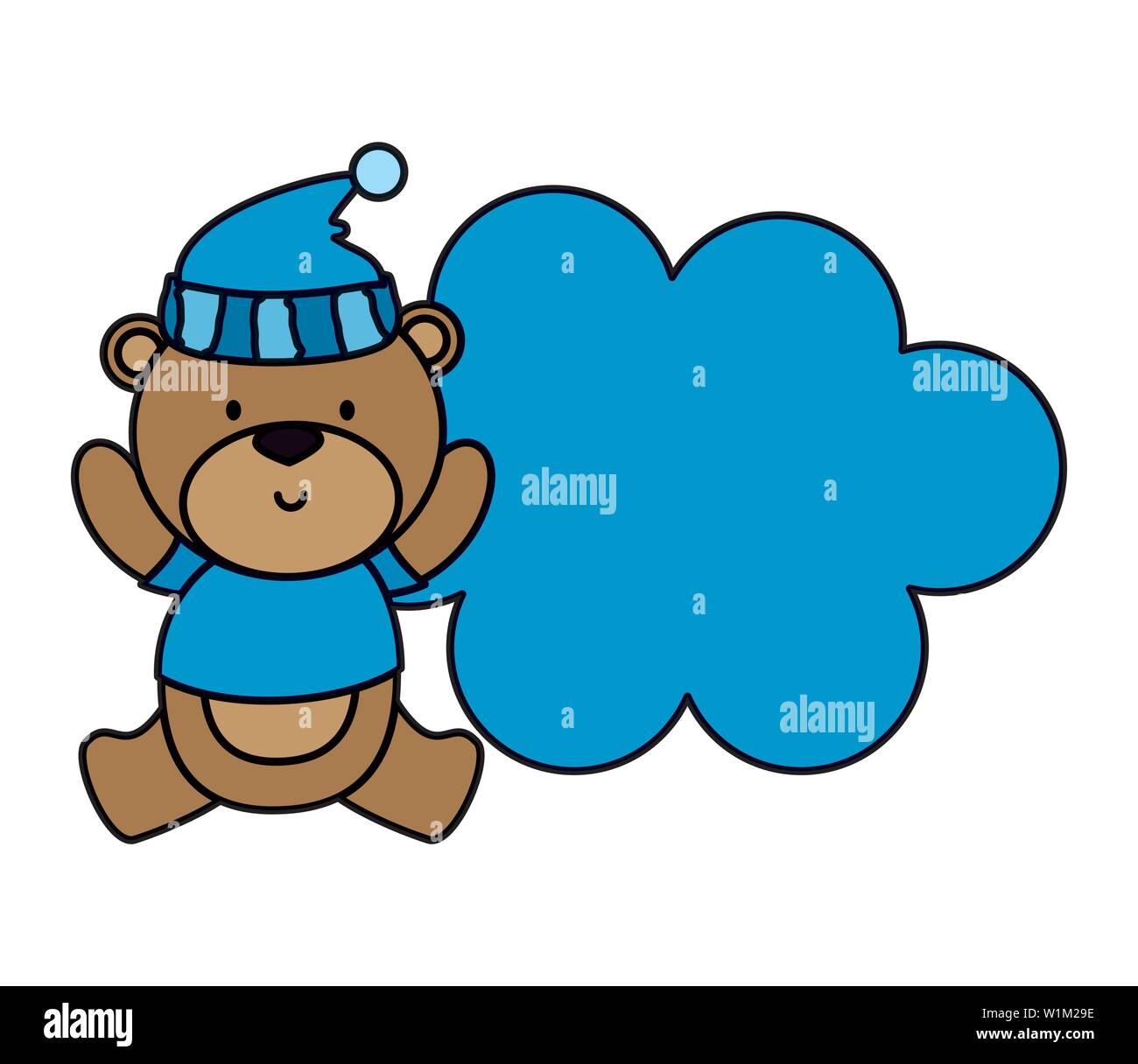 little bear teddy with hat Stock Vector Image & Art - Alamy