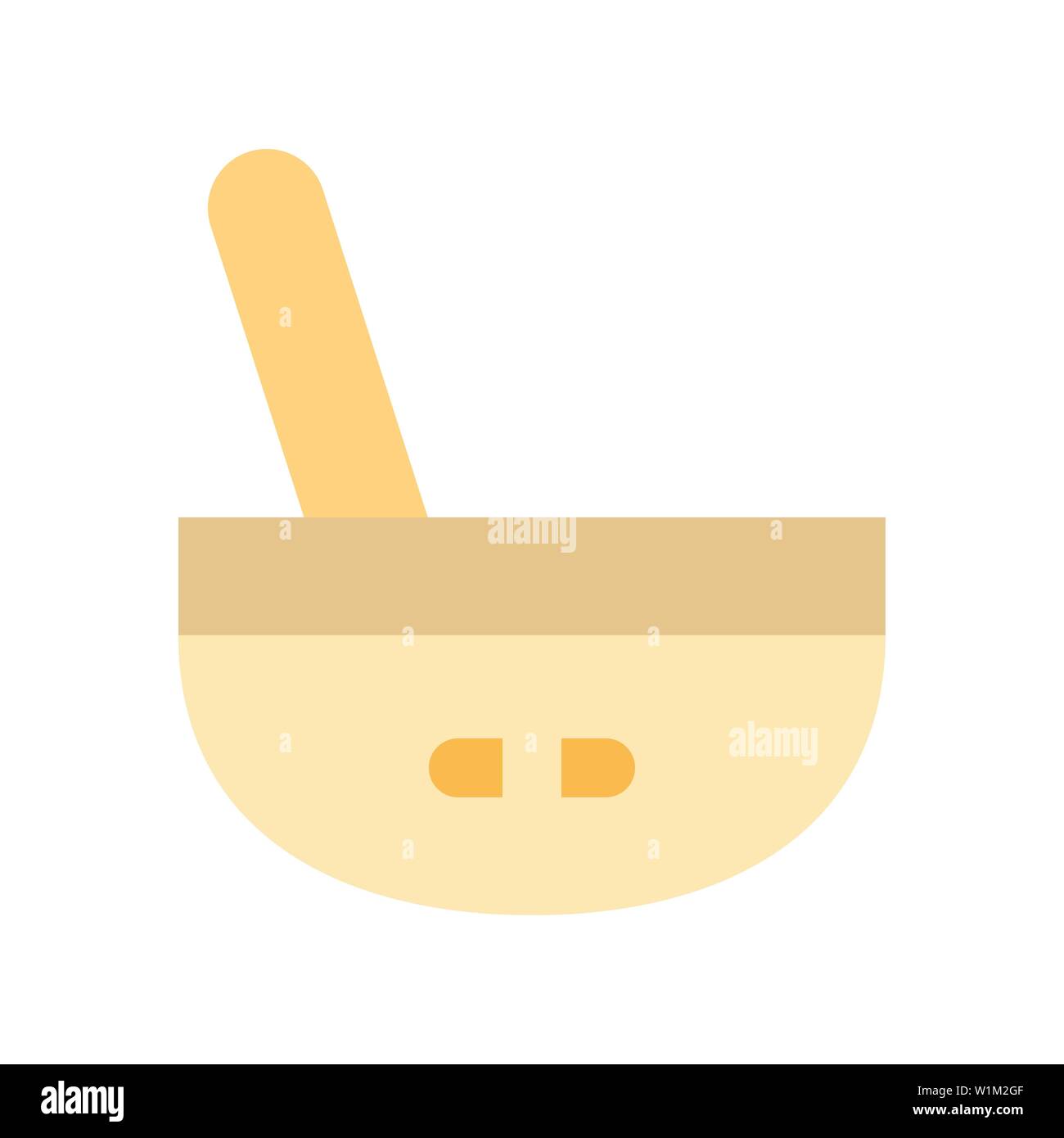 mortar icon. flat illustration of mortar vector icon for web. Perfect ...