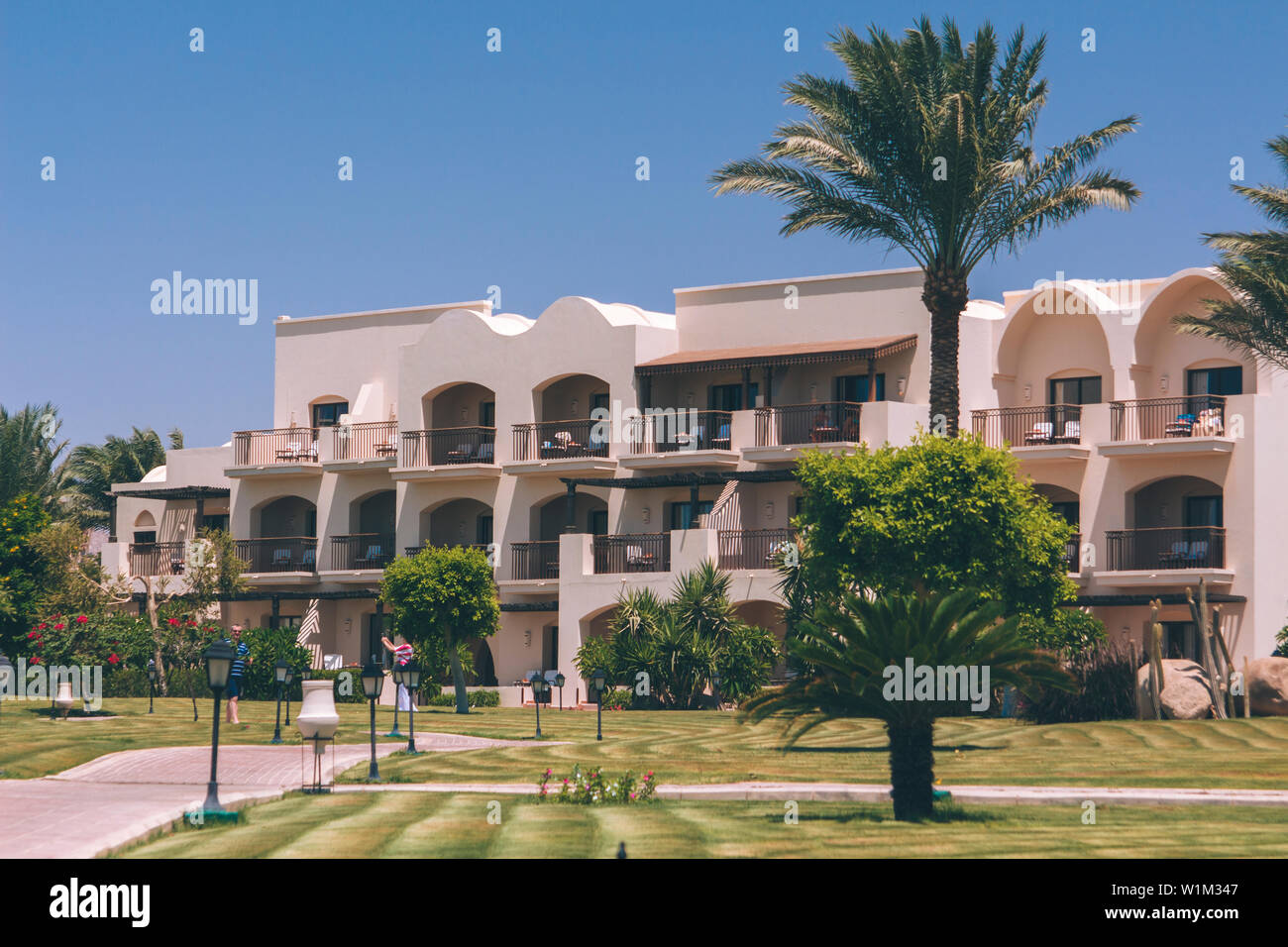 Eastern Traditional Arabian Architecture Exterior of Summer Luxury ...