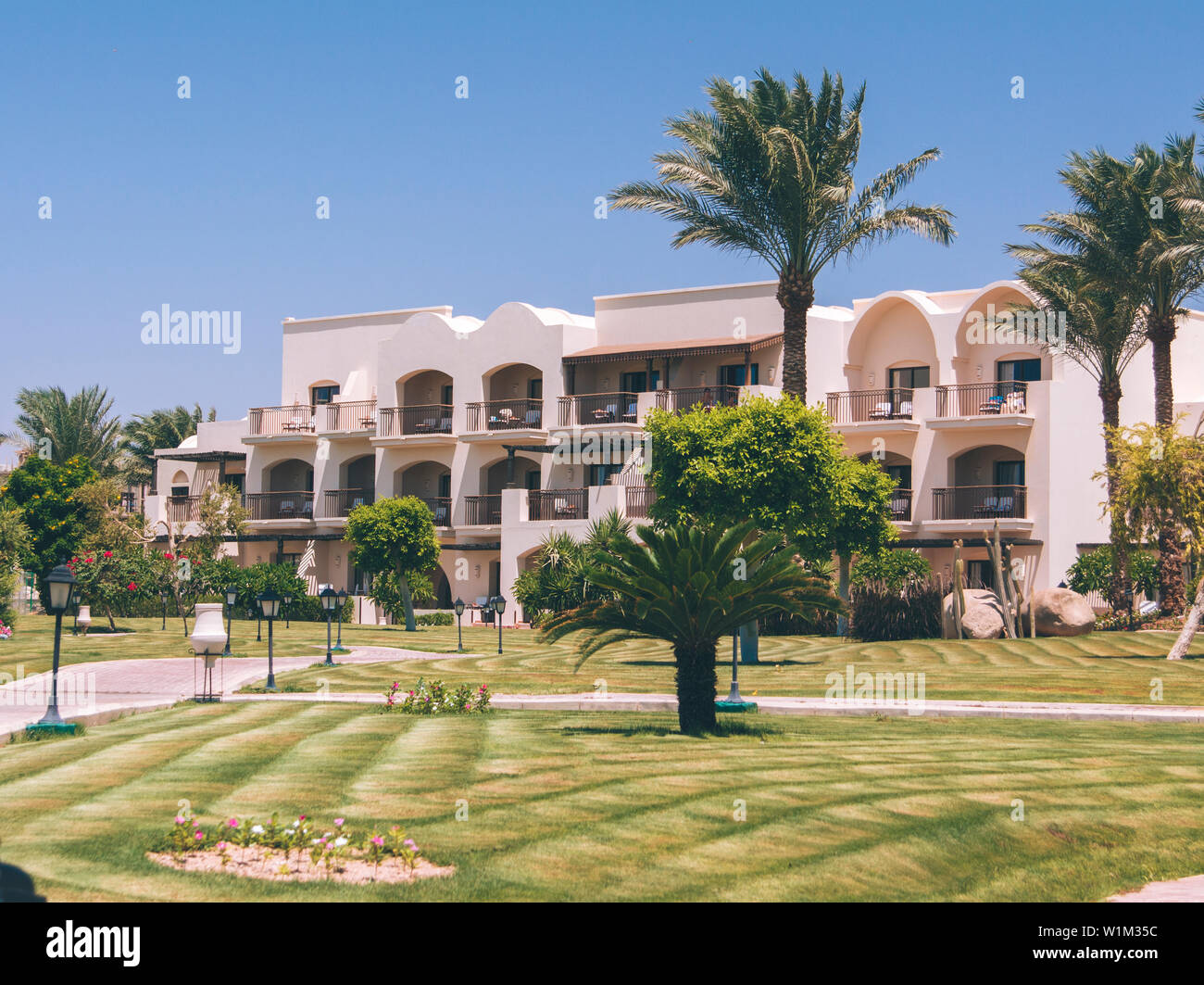 Eastern Traditional Arabian Architecture Exterior of Summer Luxury ...