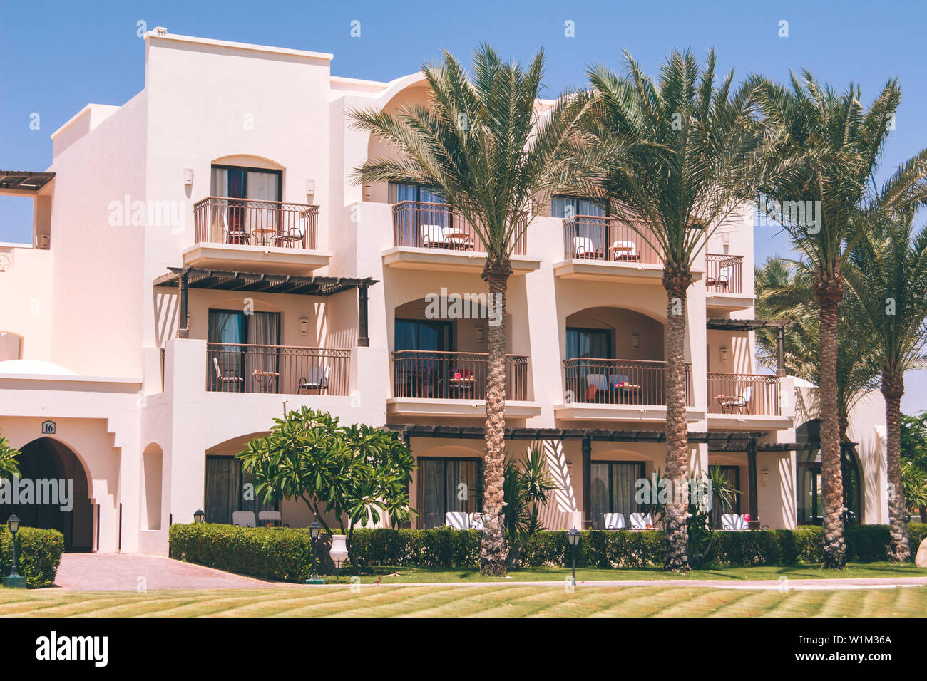 Eastern Traditional Arabian Architecture Exterior of Summer Luxury ...