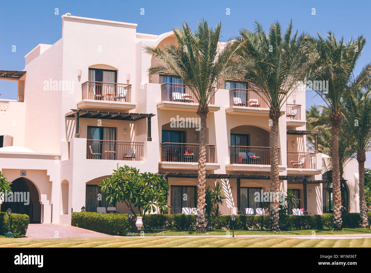 Eastern Traditional Arabian Architecture Exterior of Summer Luxury ...