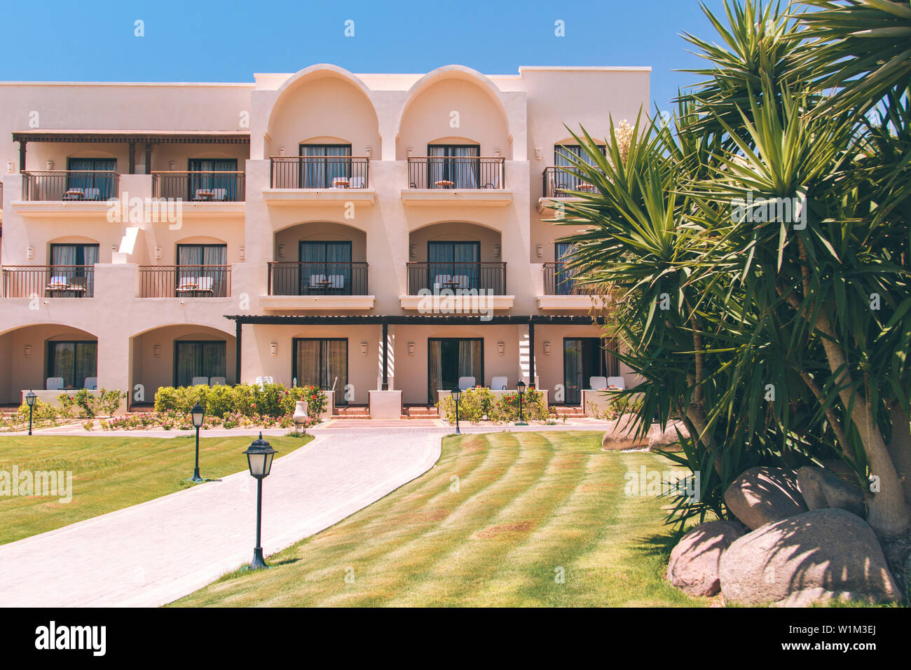 Eastern Traditional Arabian Architecture Exterior of Summer Luxury ...