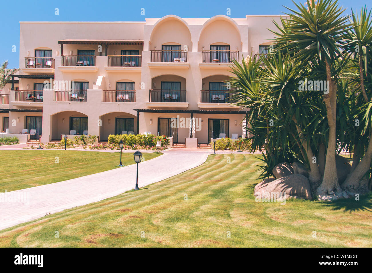 Eastern Traditional Arabian Architecture Exterior of Summer Luxury ...