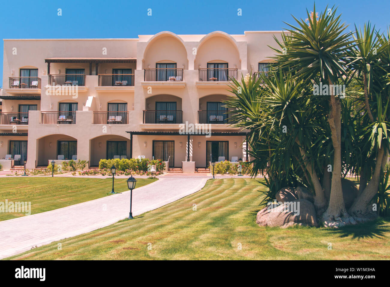 Eastern Traditional Arabian Architecture Exterior of Summer Luxury ...