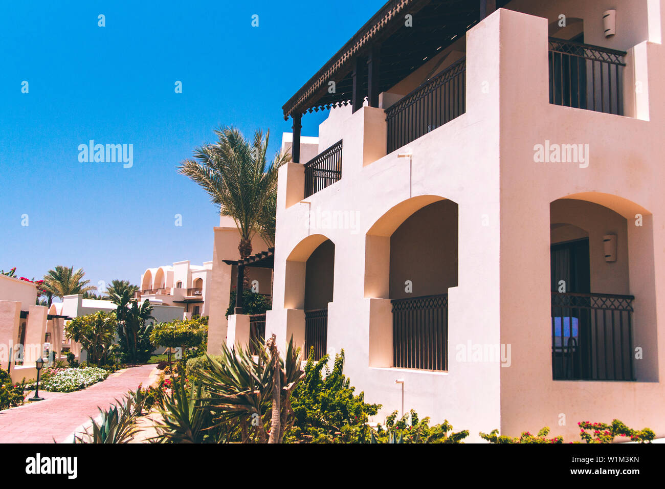 Eastern Traditional Arabian Architecture Exterior of Summer Luxury ...