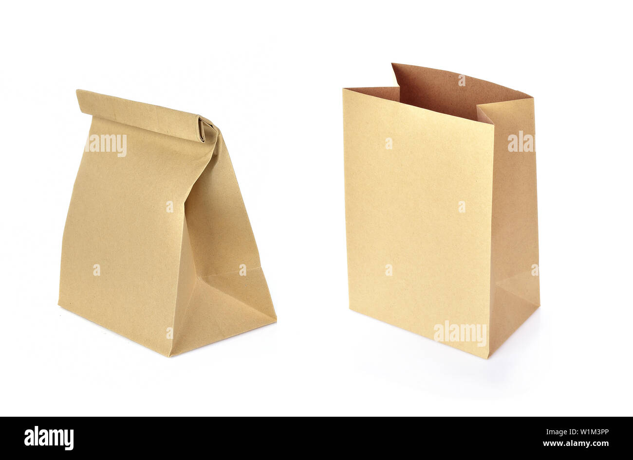 paper bag isolated on white background Stock Photo - Alamy