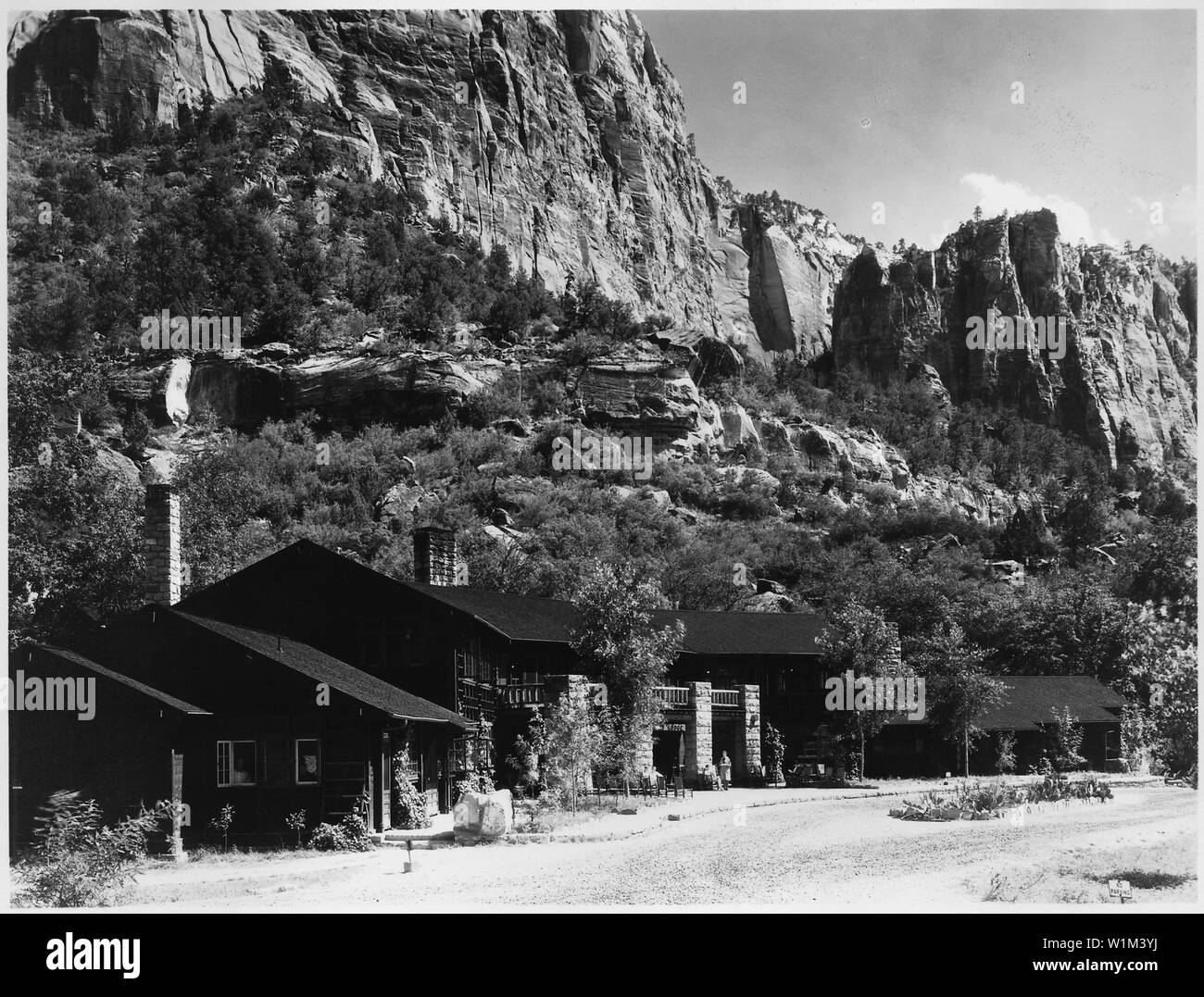 Zion Lodge, main building Stock Photo - Alamy