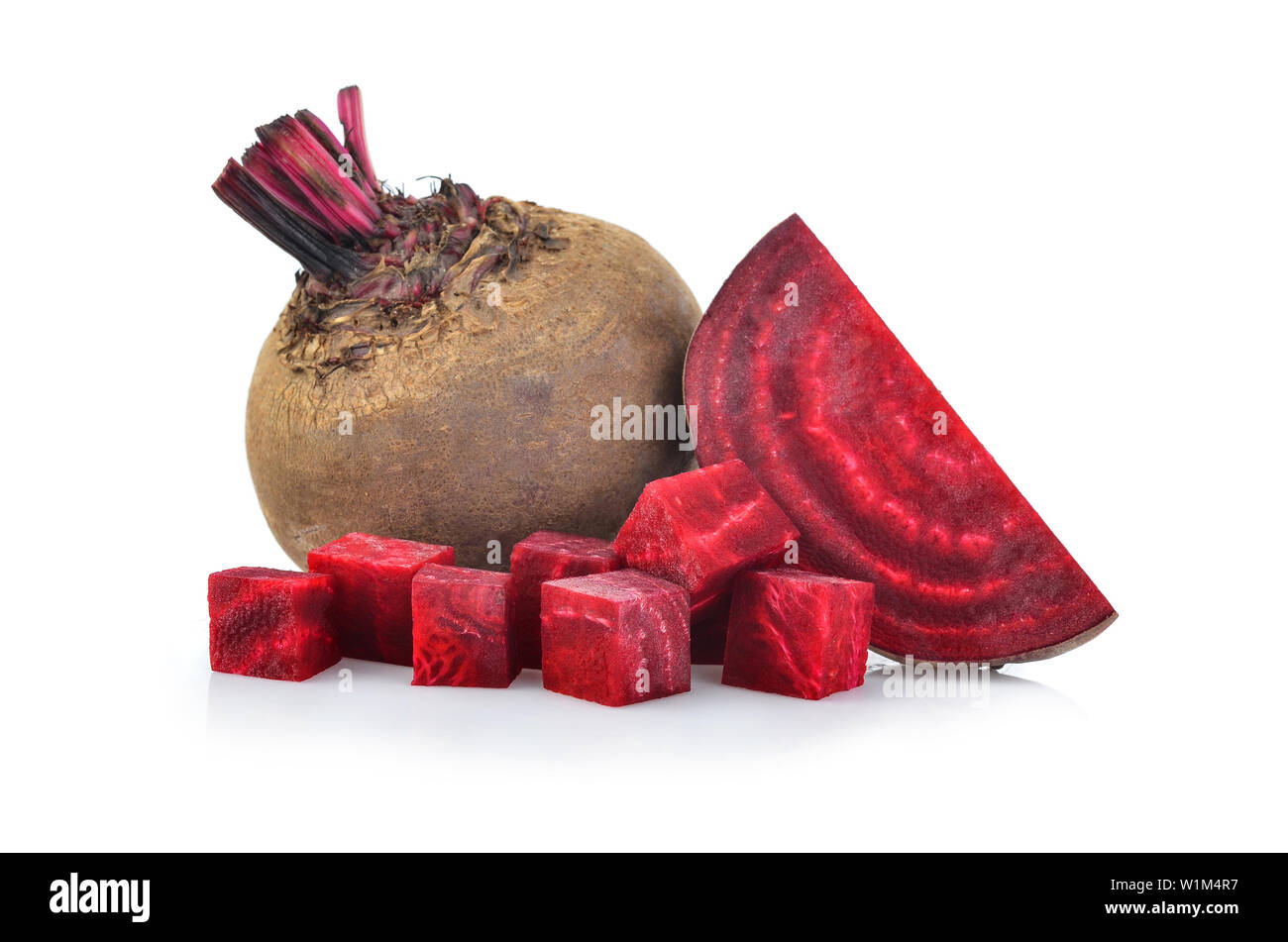 Set of slice fresh beetroot isolated on white background Stock Photo ...