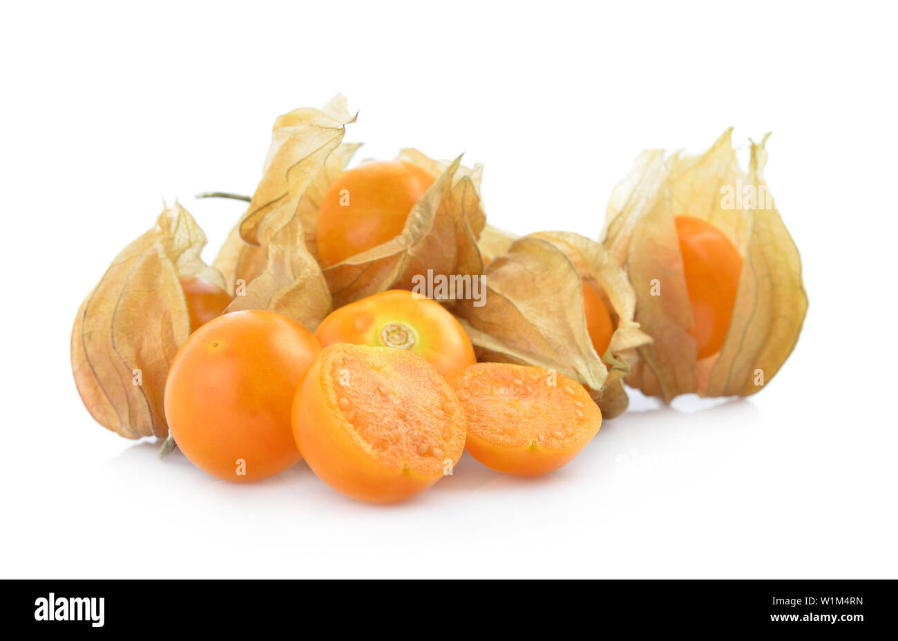 Cape gooseberry (physalis) isolated on white background Stock Photo - Alamy