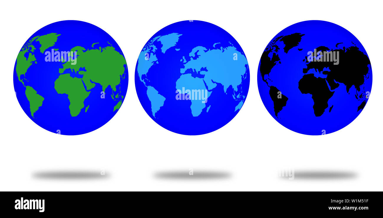 World map design element Cut Out Stock Images & Pictures - Alamy