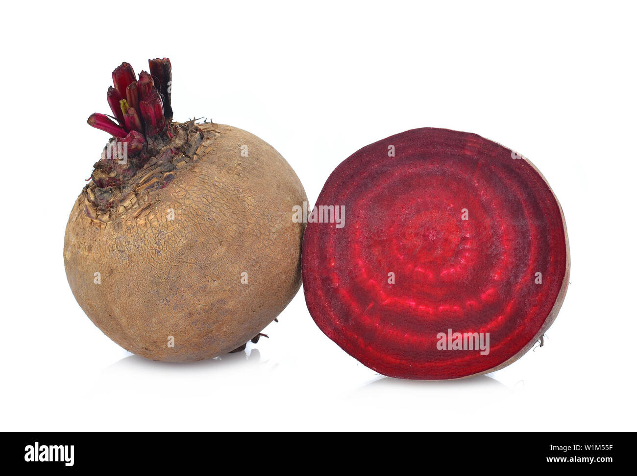 Set of slice fresh beetroot isolated on white background Stock Photo ...