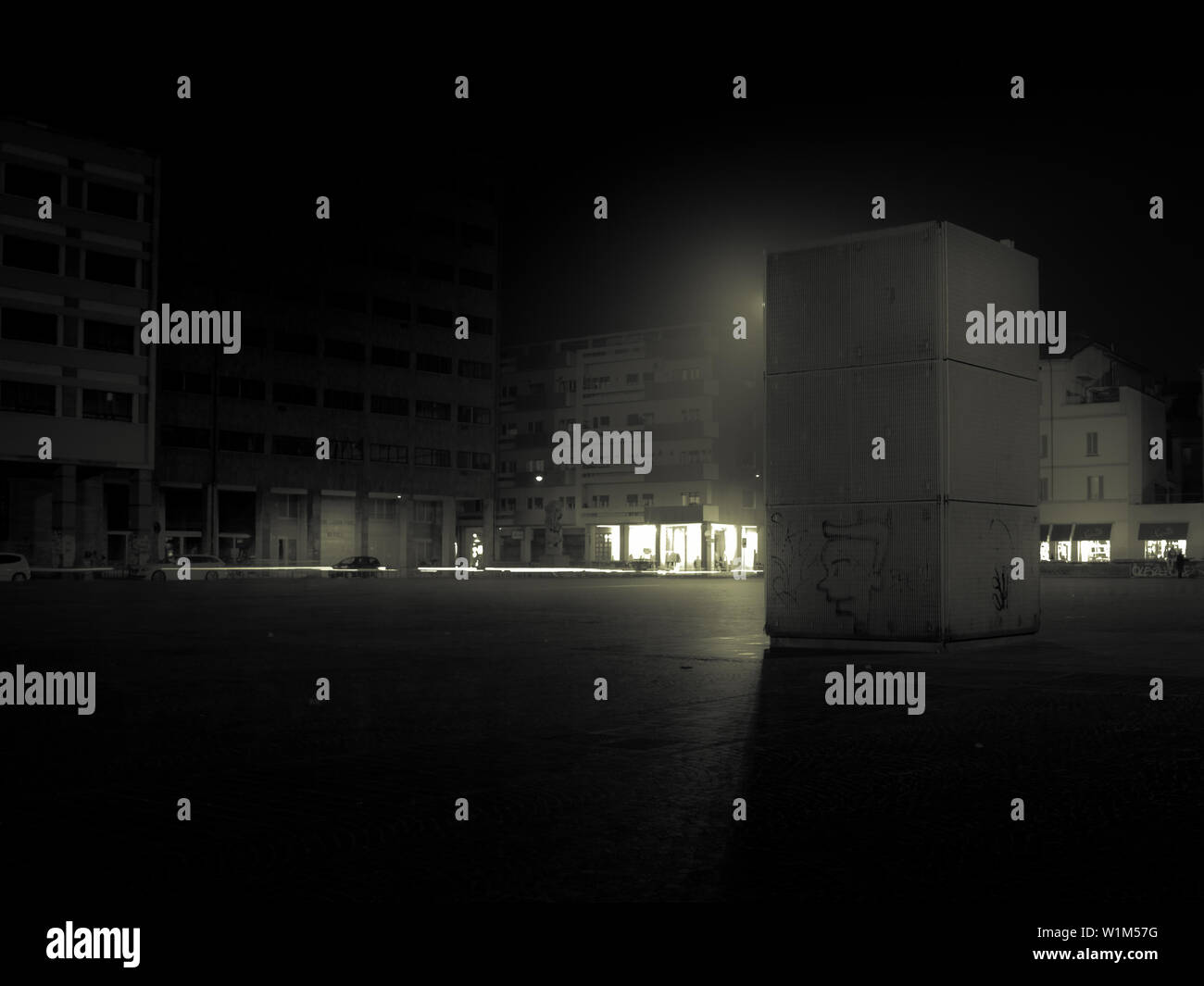 city street urban light building Stock Photo - Alamy