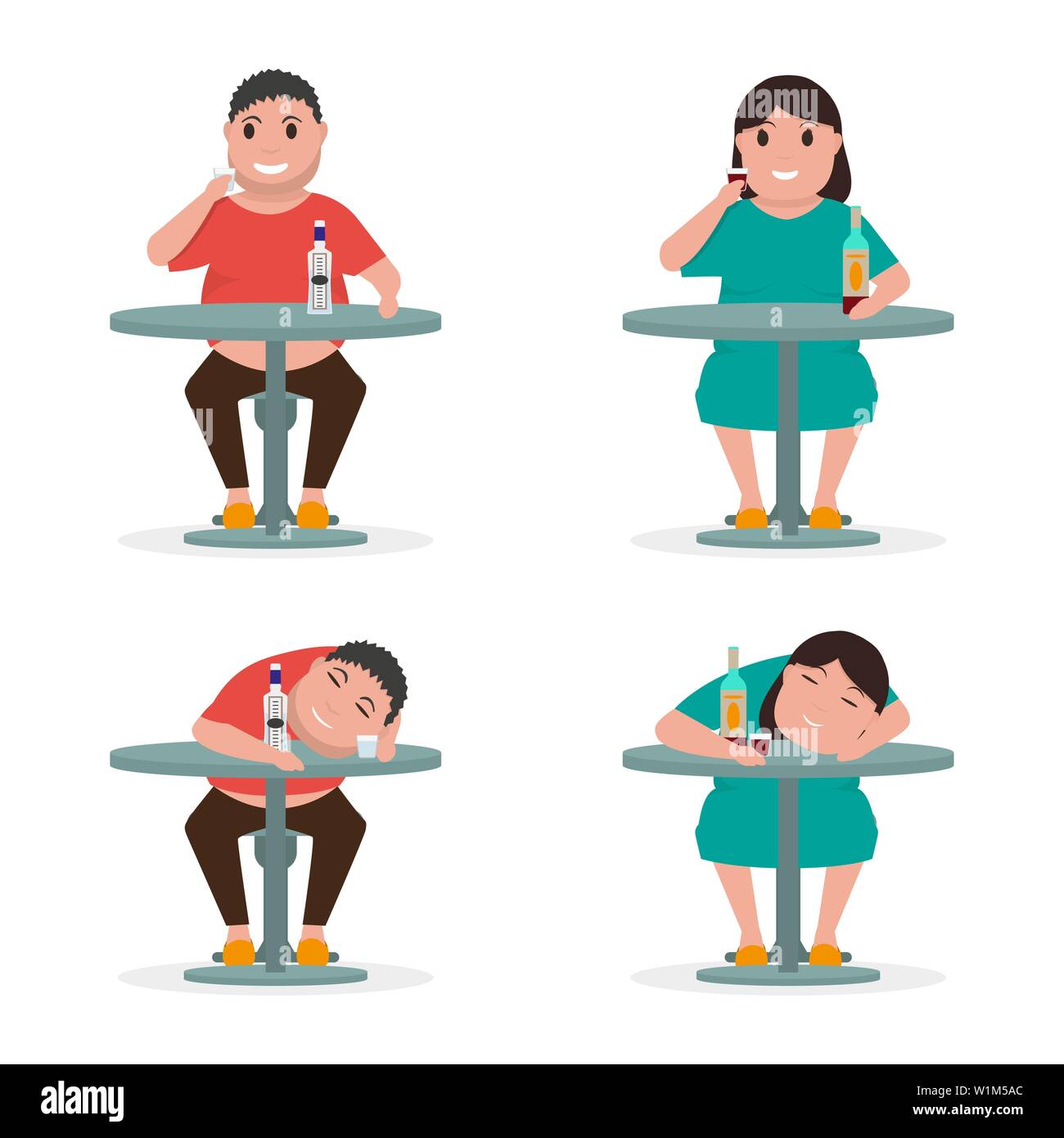 Drunk drinker bar Cut Out Stock Images & Pictures - Alamy