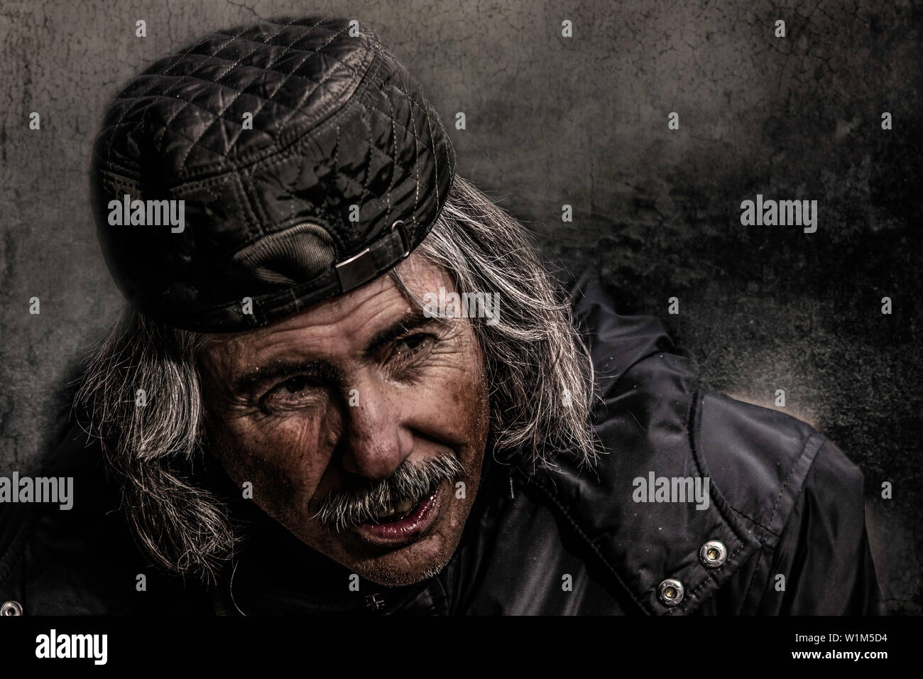 one man portrait monochrome adult Stock Photo - Alamy