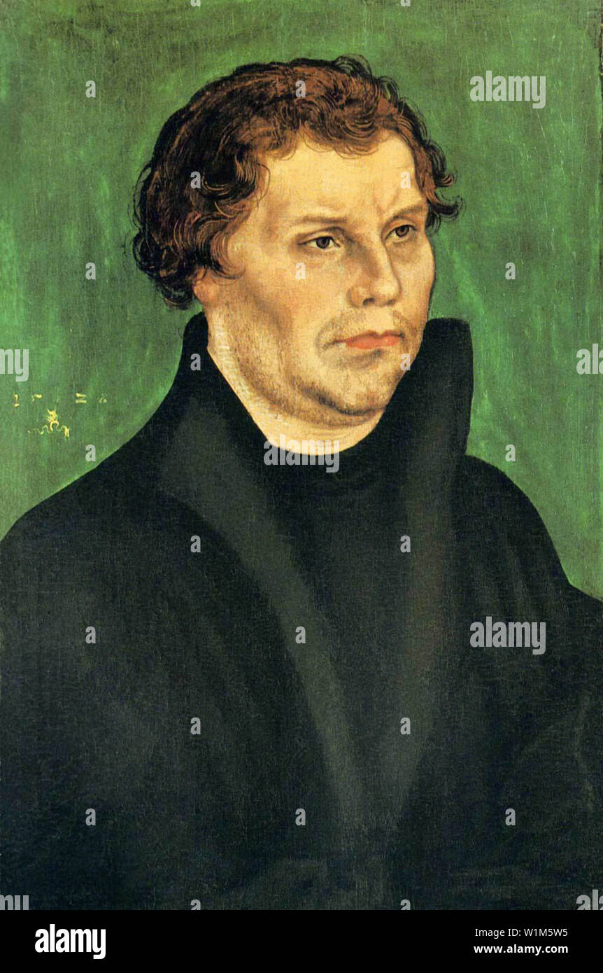 Lucas Cranach the Elder - Martin Luther 1526 1 1526 Stock Photo - Alamy