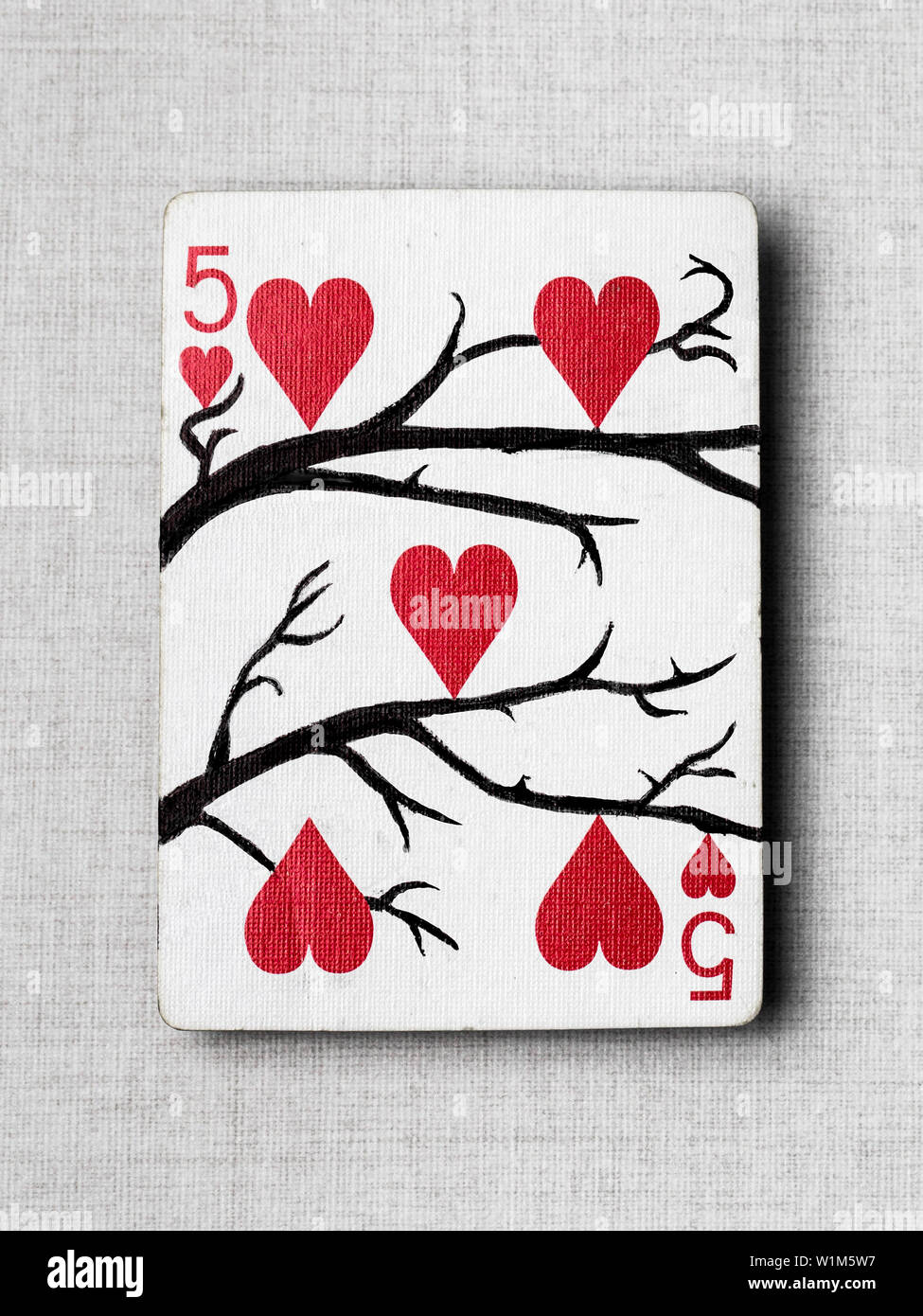 card poker letter vintage paper Stock Photo - Alamy