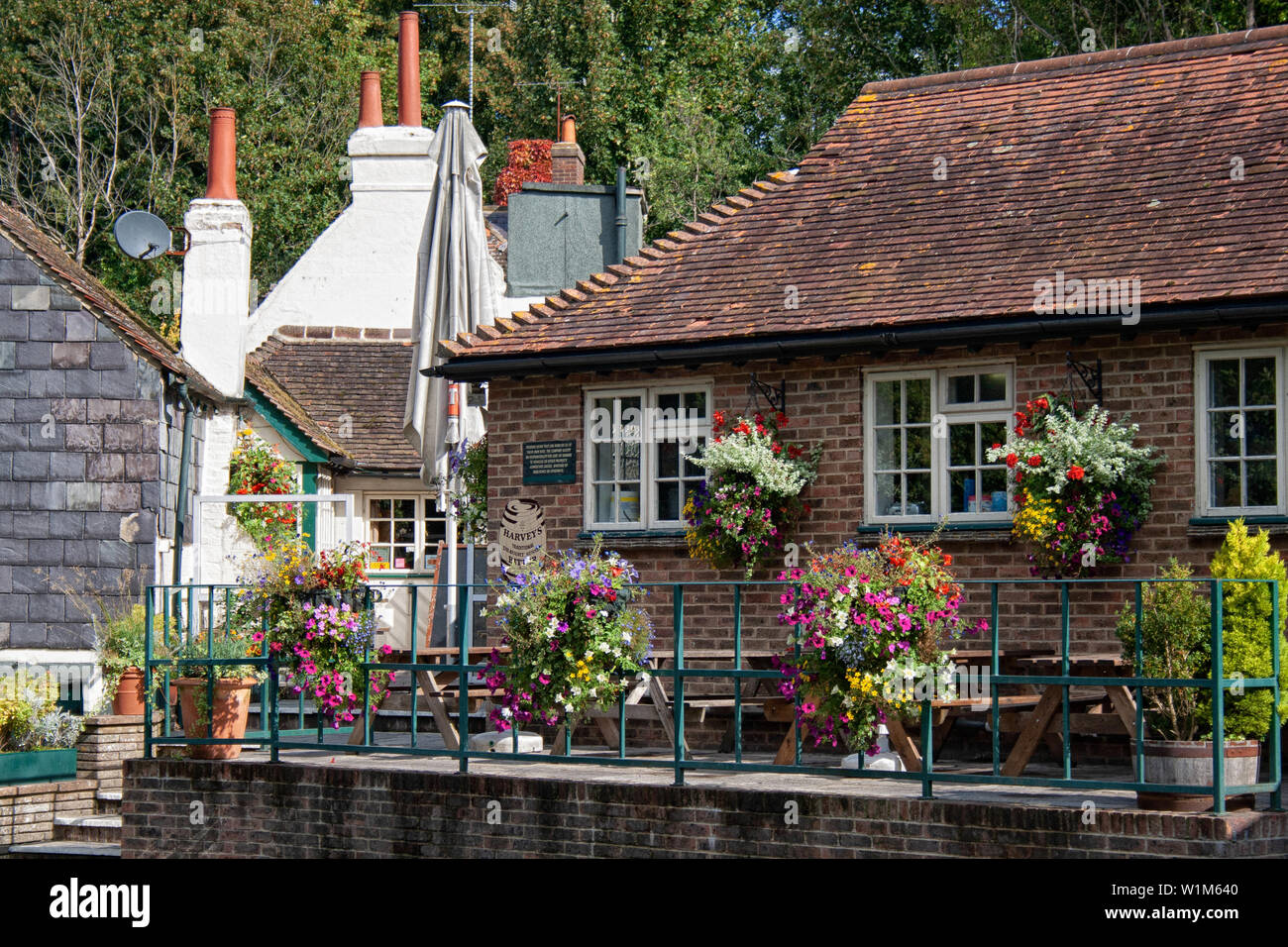 The Shepherd and Dog pub in Fulking, Sussex Stock Photo - Alamy