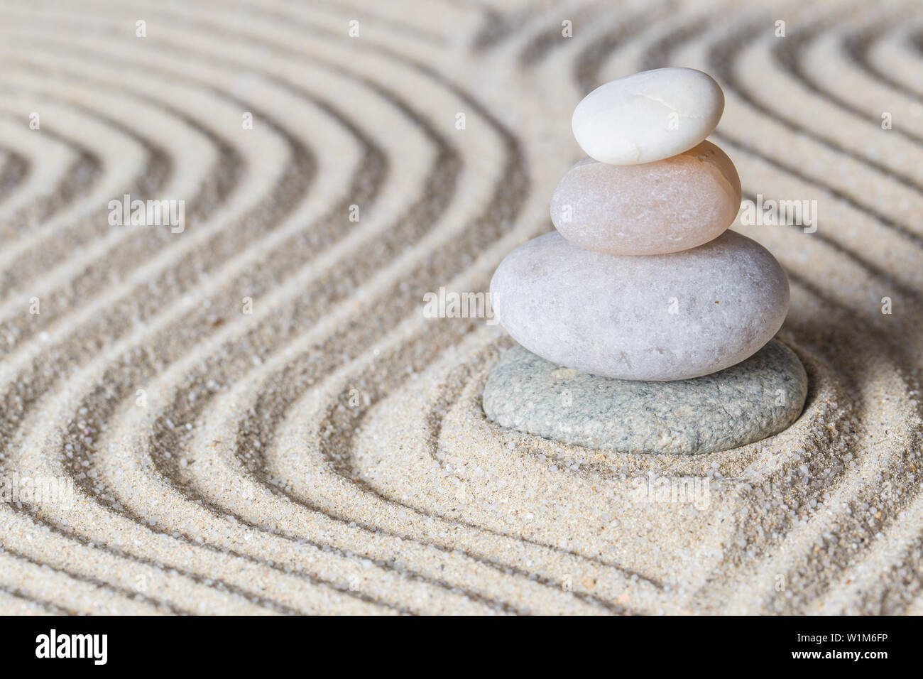 stability balance sand harmony meditation Stock Photo - Alamy