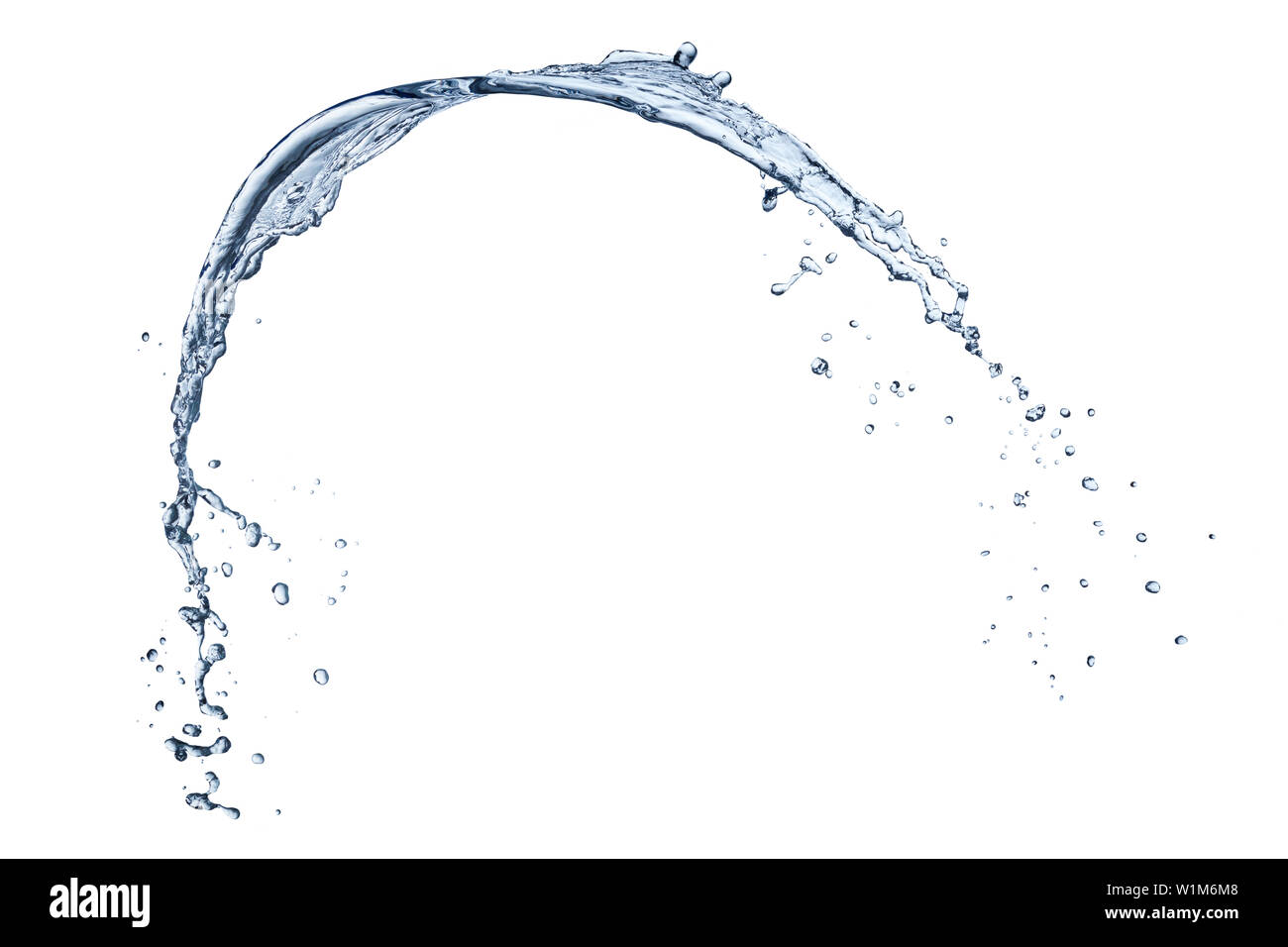 Closeup shot of water splash isolated on white background Stock Photo ...