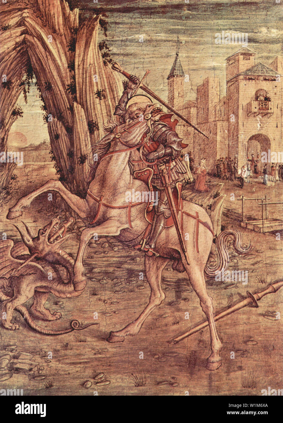 Carlo Crivelli - Saint George Dragon 1490 Stock Photo - Alamy