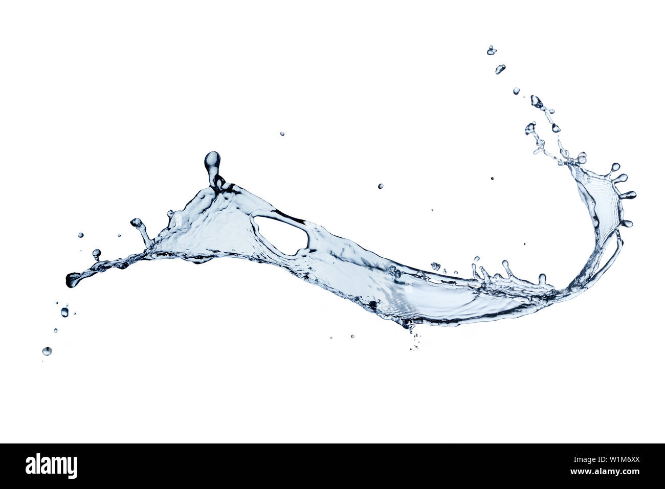 Closeup shot of water splash isolated on white background Stock Photo ...