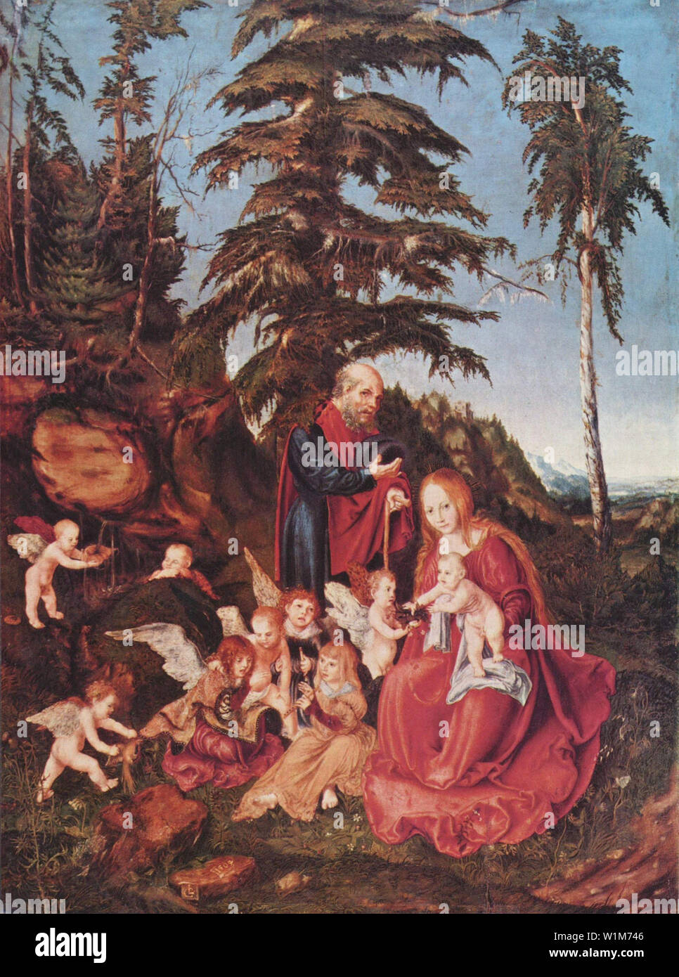 Lucas Cranach the Elder - Rest Flight Into Egypt 1504 Stock Photo - Alamy