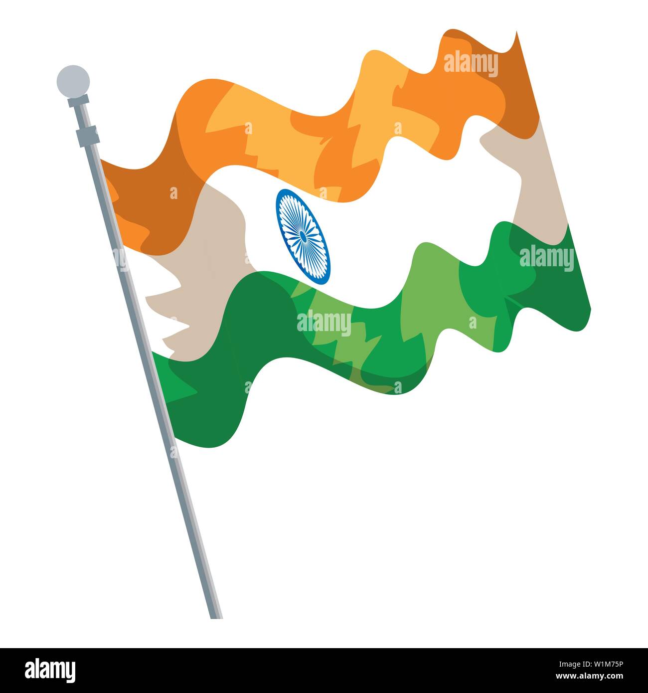 indian flag country isolated icon Stock Vector Image & Art - Alamy
