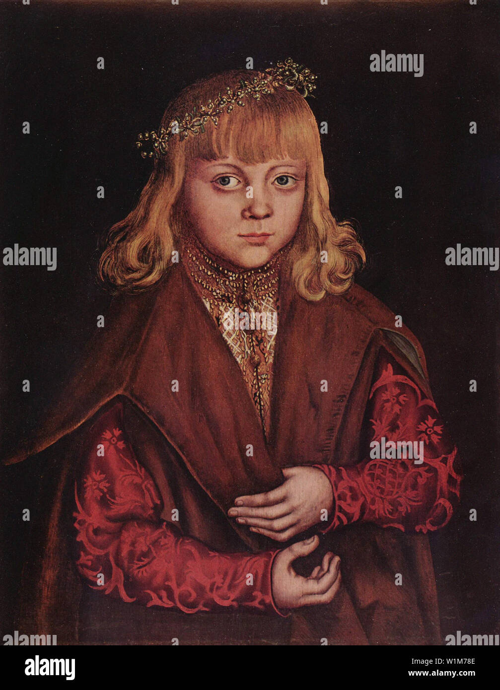 Lucas Cranach the Elder - Portrait Saxon Prince 1 C 1520 Stock Photo ...