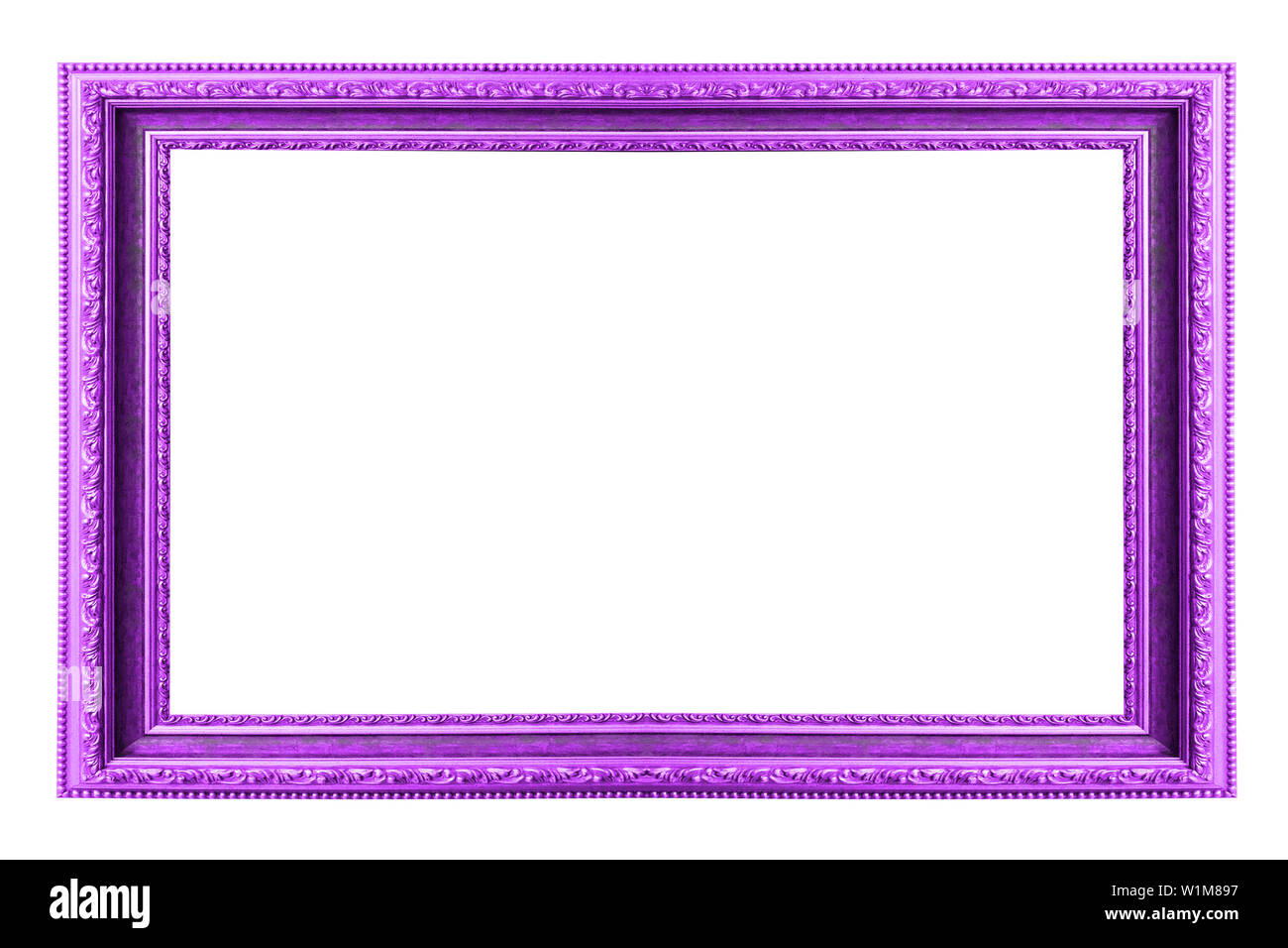 purple frame isolated on white background Stock Photo - Alamy