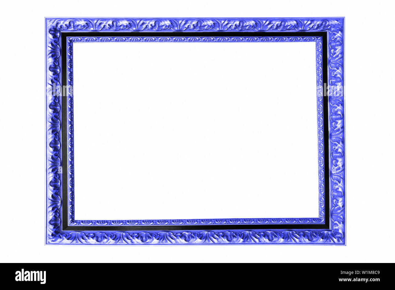 blue frame isolated on white background Stock Photo - Alamy