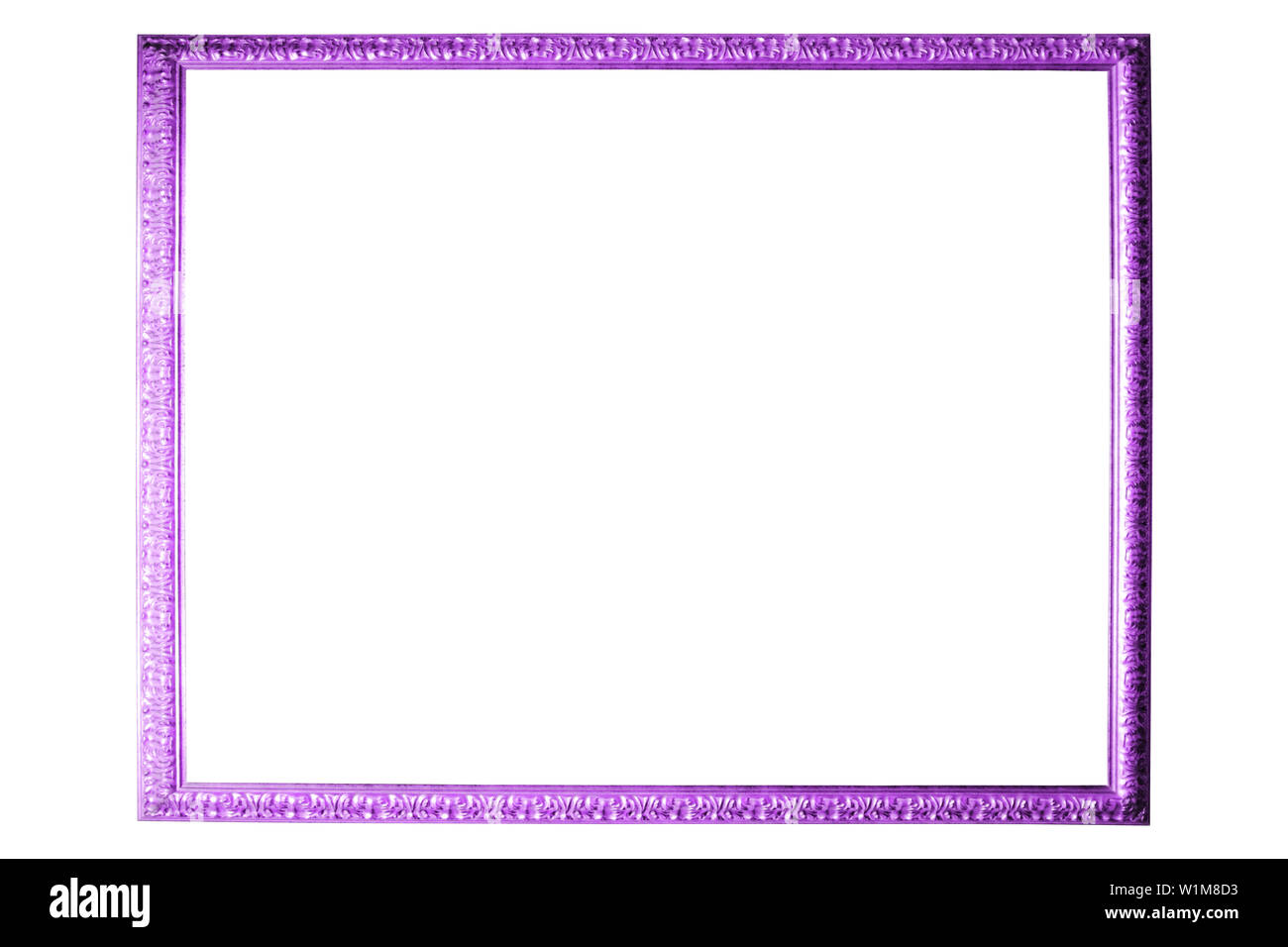 purple frame isolated on white background Stock Photo - Alamy