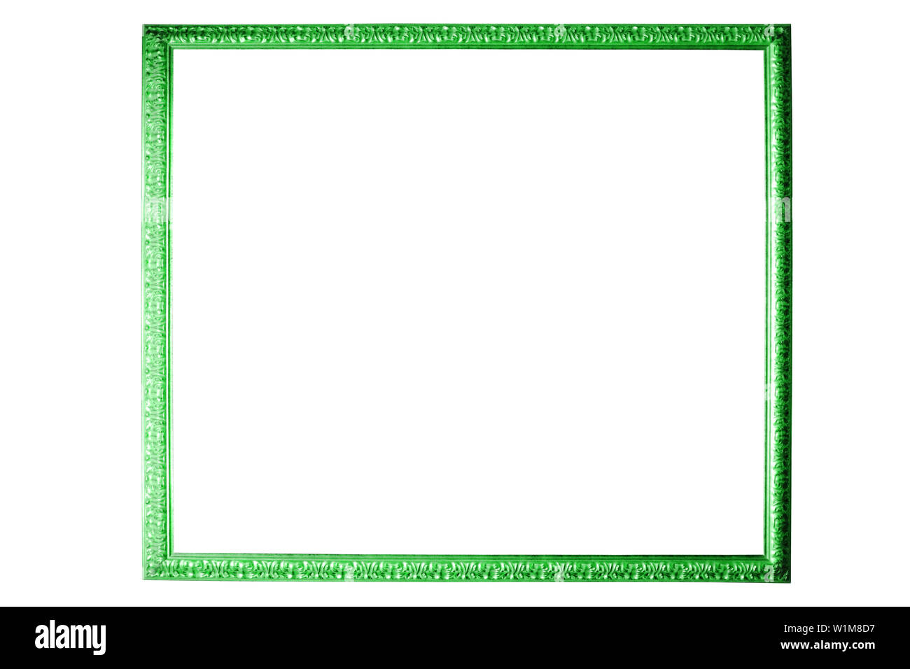 green frame isolated on white background Stock Photo - Alamy