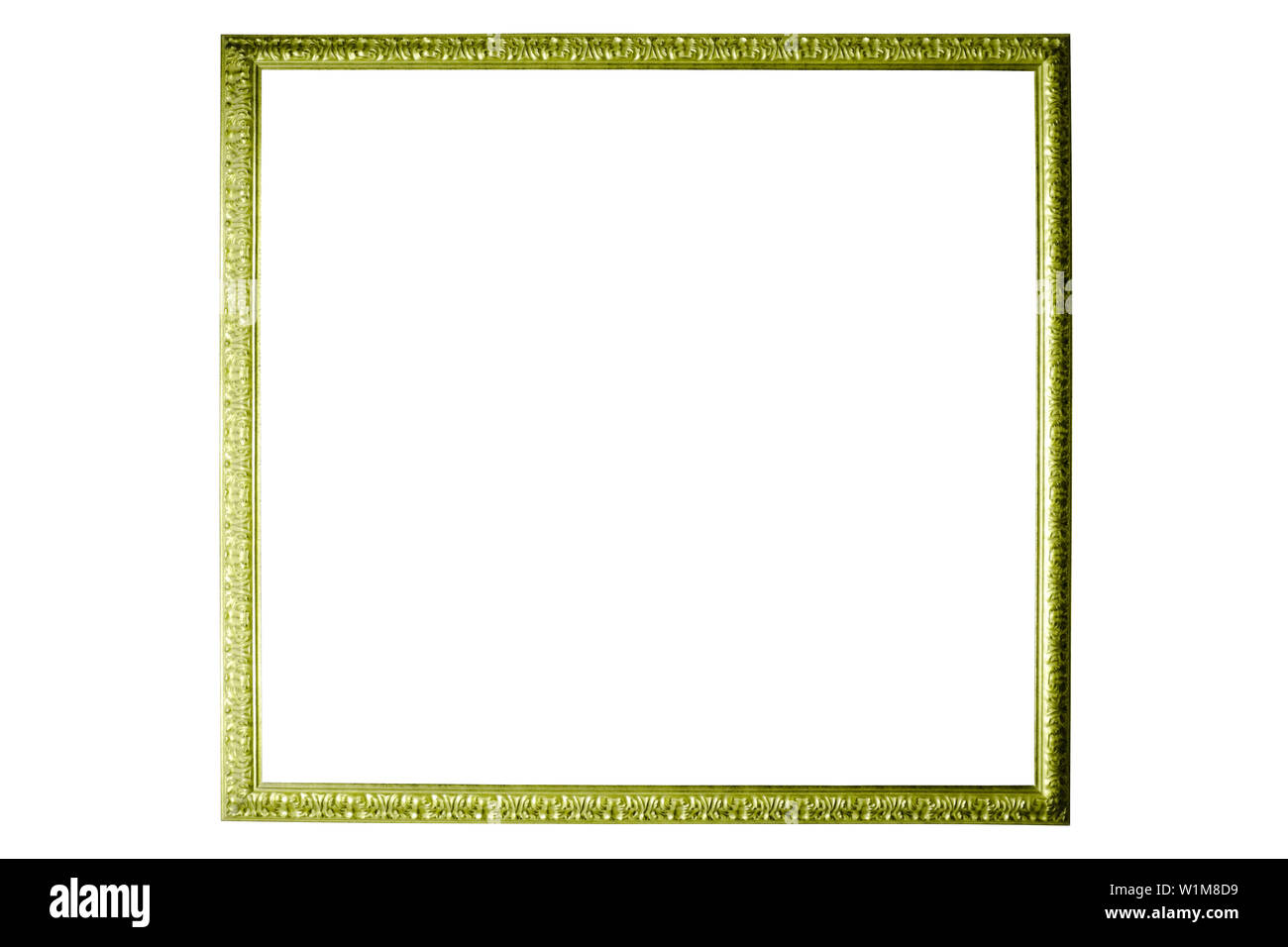 yellow frame isolated on white background Stock Photo - Alamy