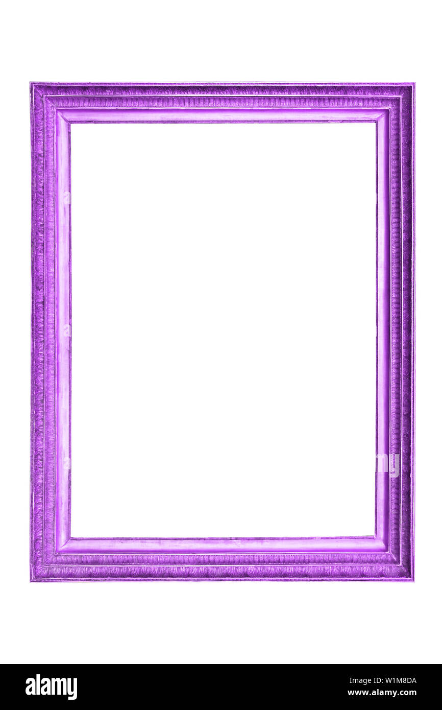 purple frame isolated on white background Stock Photo - Alamy