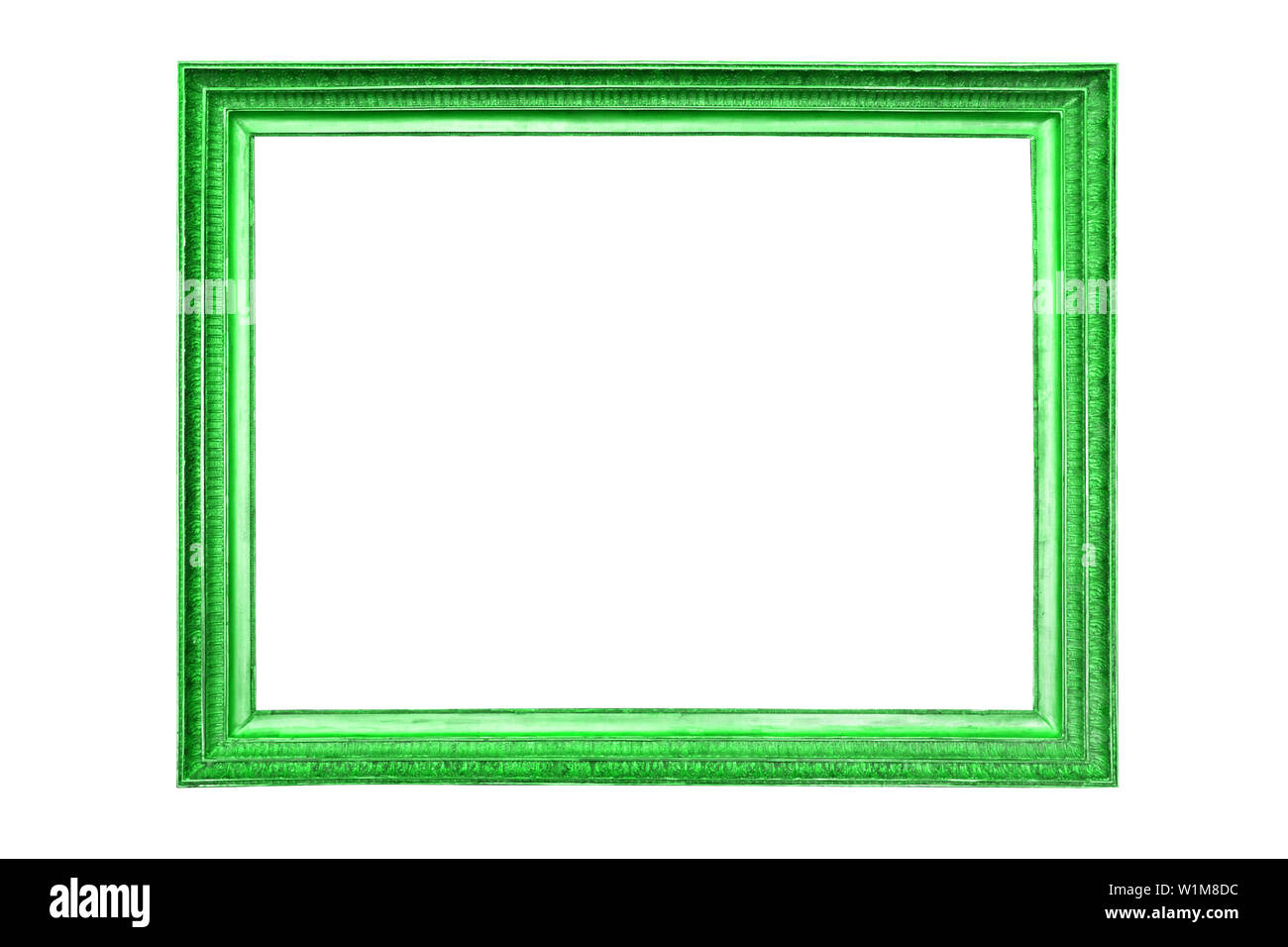 green frame isolated on white background Stock Photo - Alamy