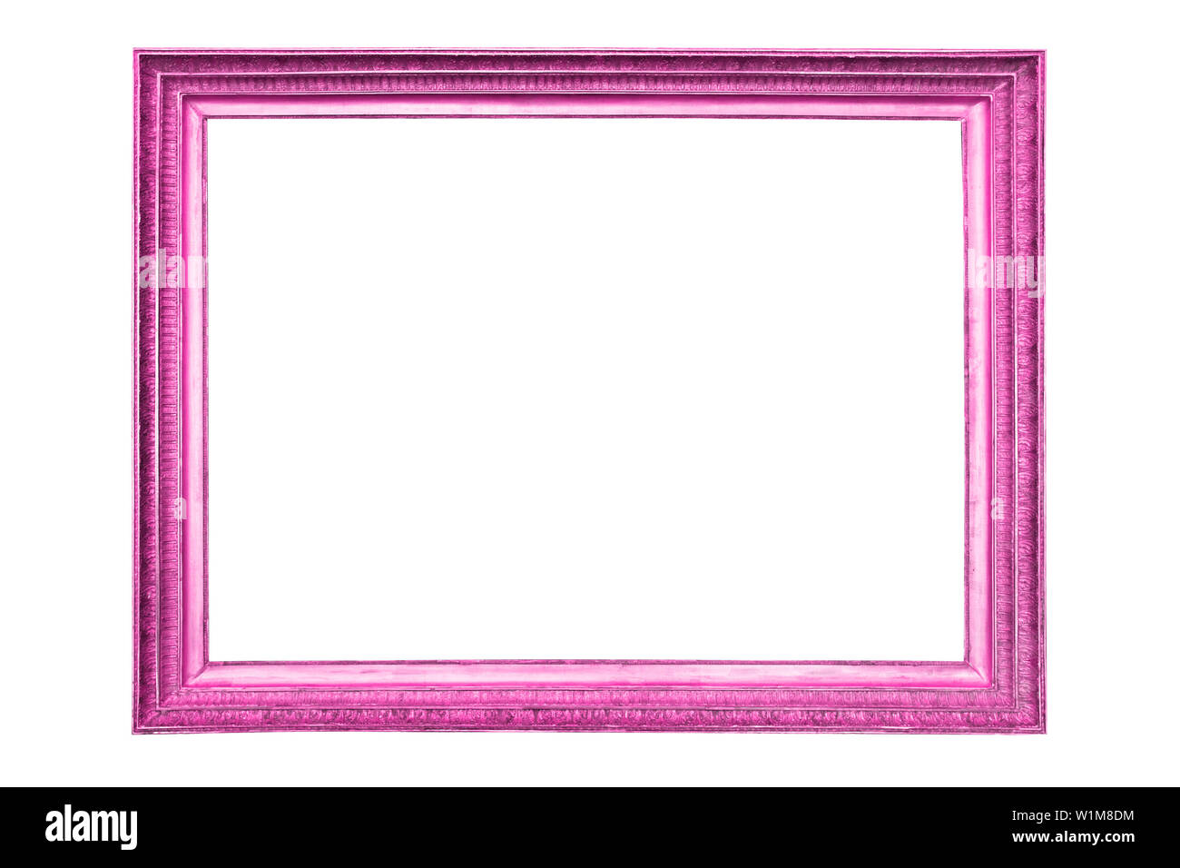 pink frame isolated on white background Stock Photo - Alamy