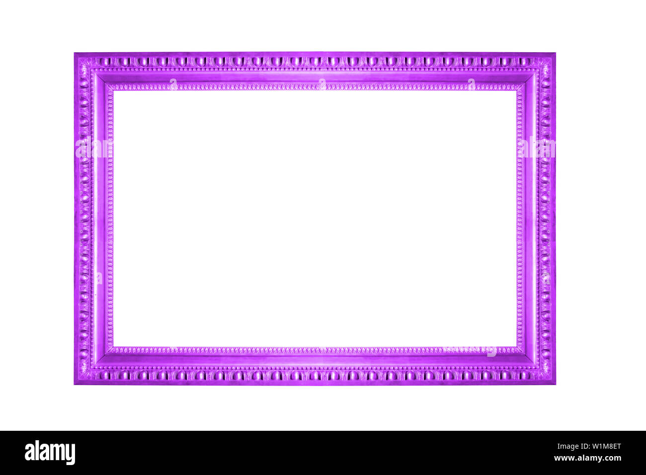 purple frame isolated on white background Stock Photo - Alamy