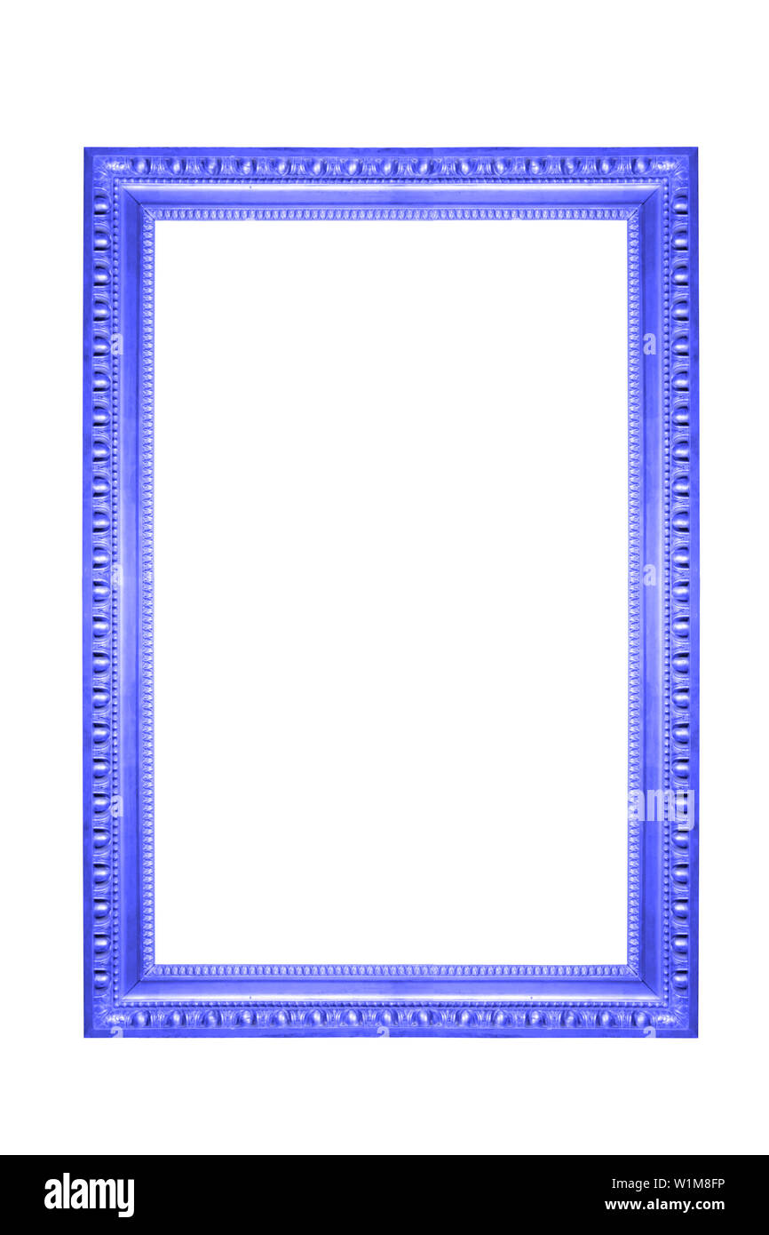 blue frame isolated on white background Stock Photo - Alamy