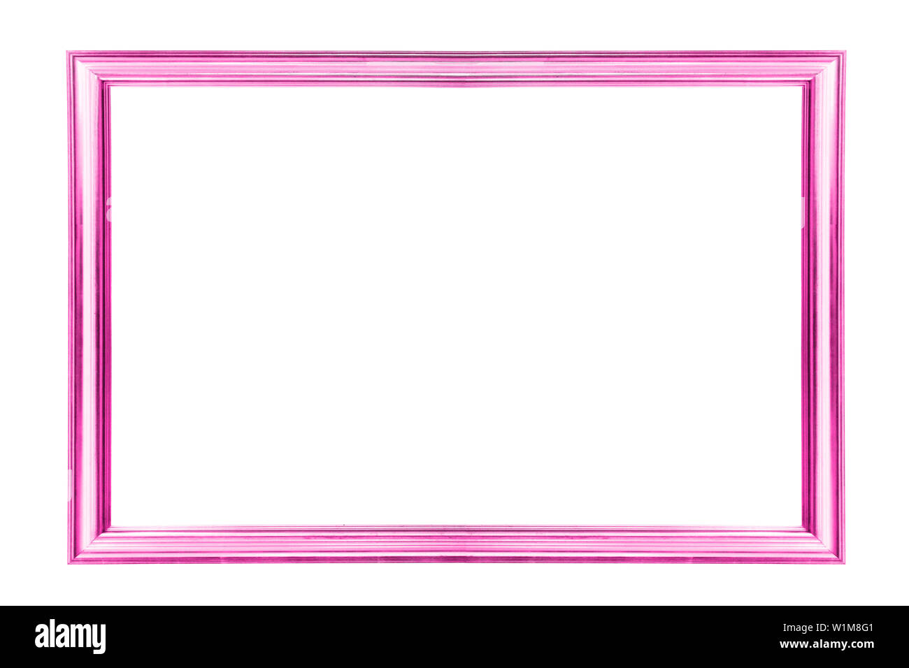 pink frame isolated on white background Stock Photo - Alamy