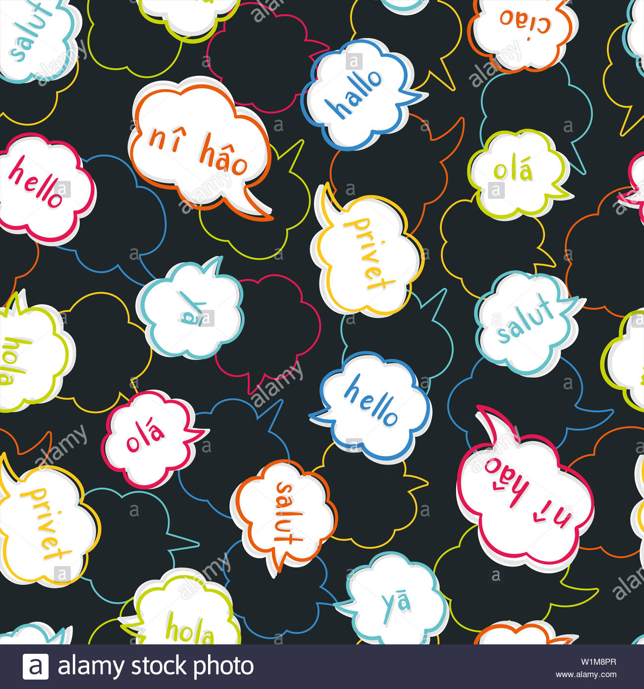Speech Bubbles Languages Stock Photos & Speech Bubbles Languages Stock ...