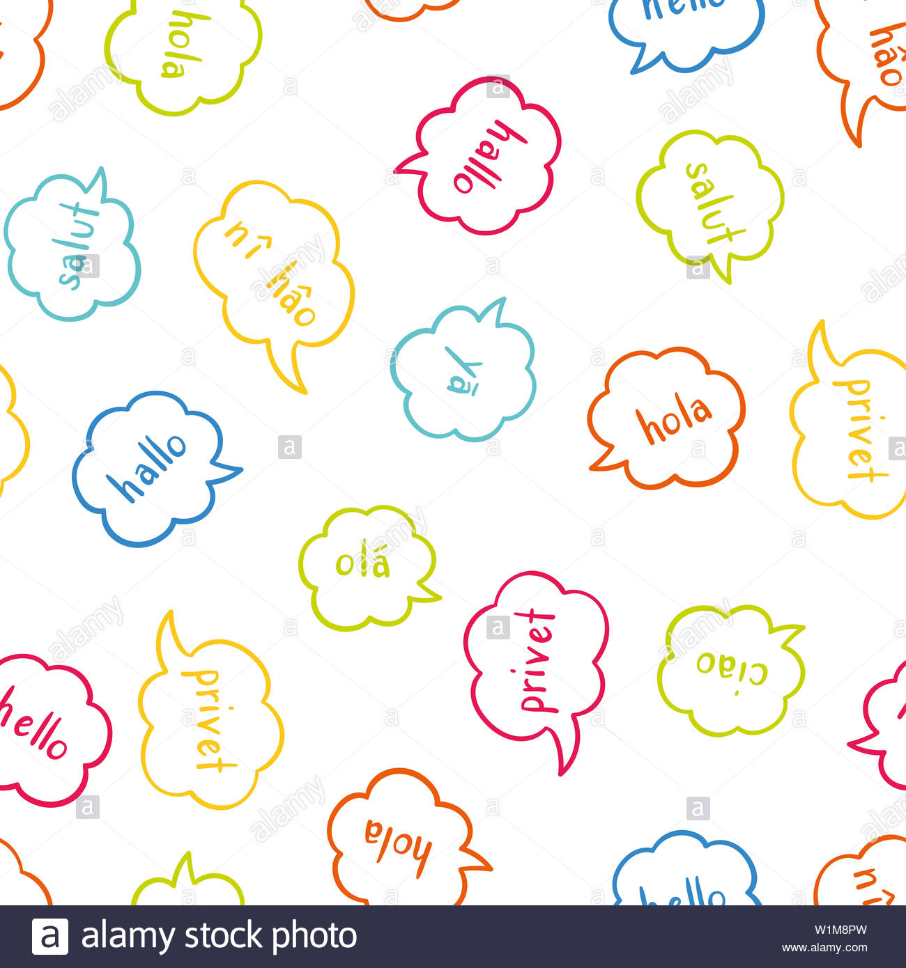 Speech Bubbles Languages Stock Photos & Speech Bubbles Languages Stock ...