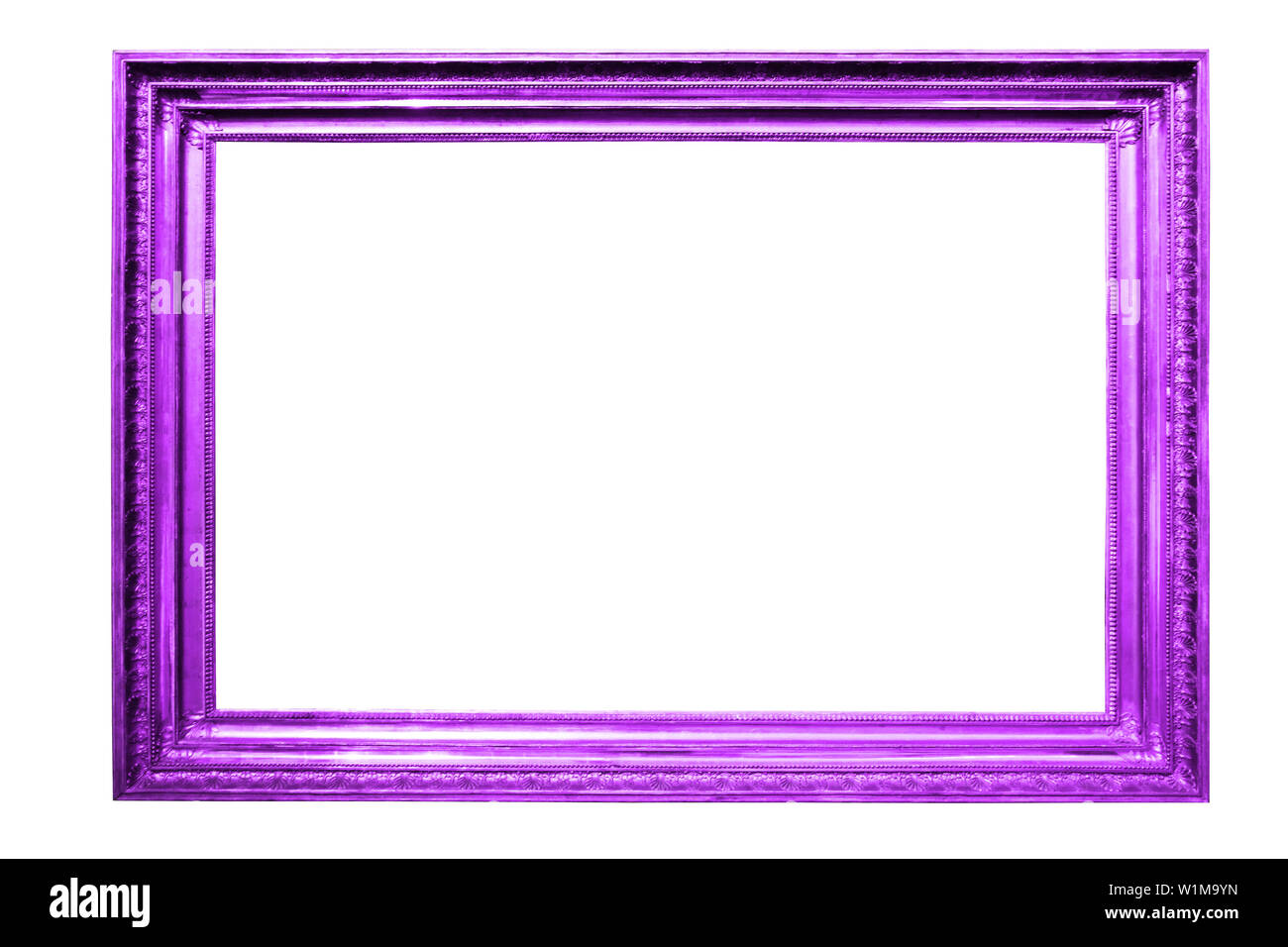 purple frame isolated on white background Stock Photo - Alamy
